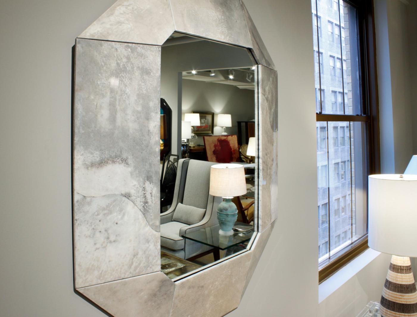 Karl Springer - Karl Springer Lacquered Goatskin Mirror 1988