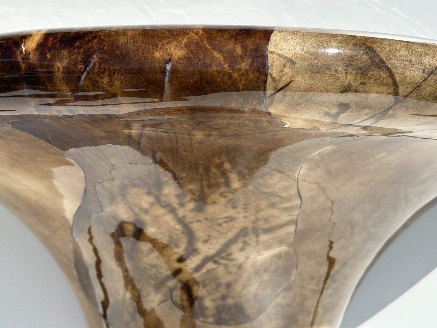 Karl Springer - Karl Springer Parchment Console and Mirror