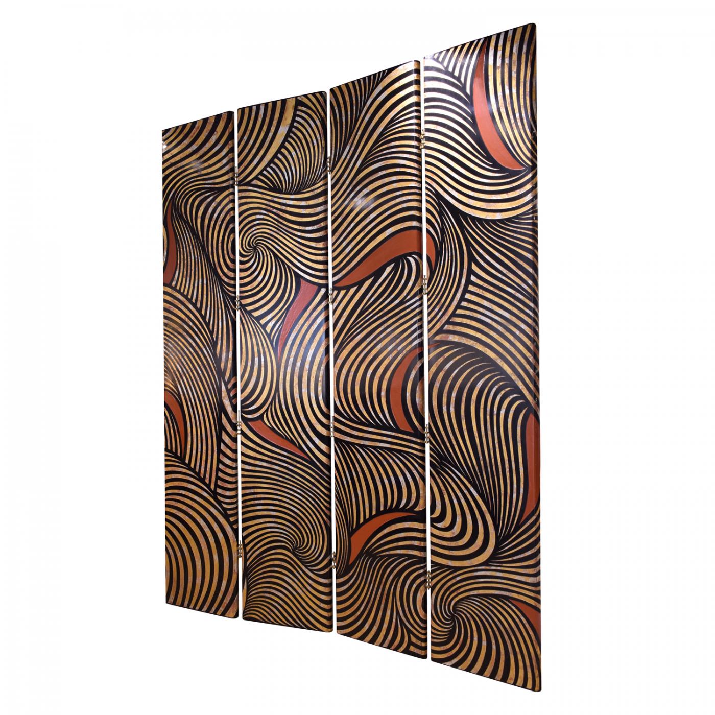 Karl Springer - Karl Springer Rare 4 Panel "Coromandel Screen" 1986
