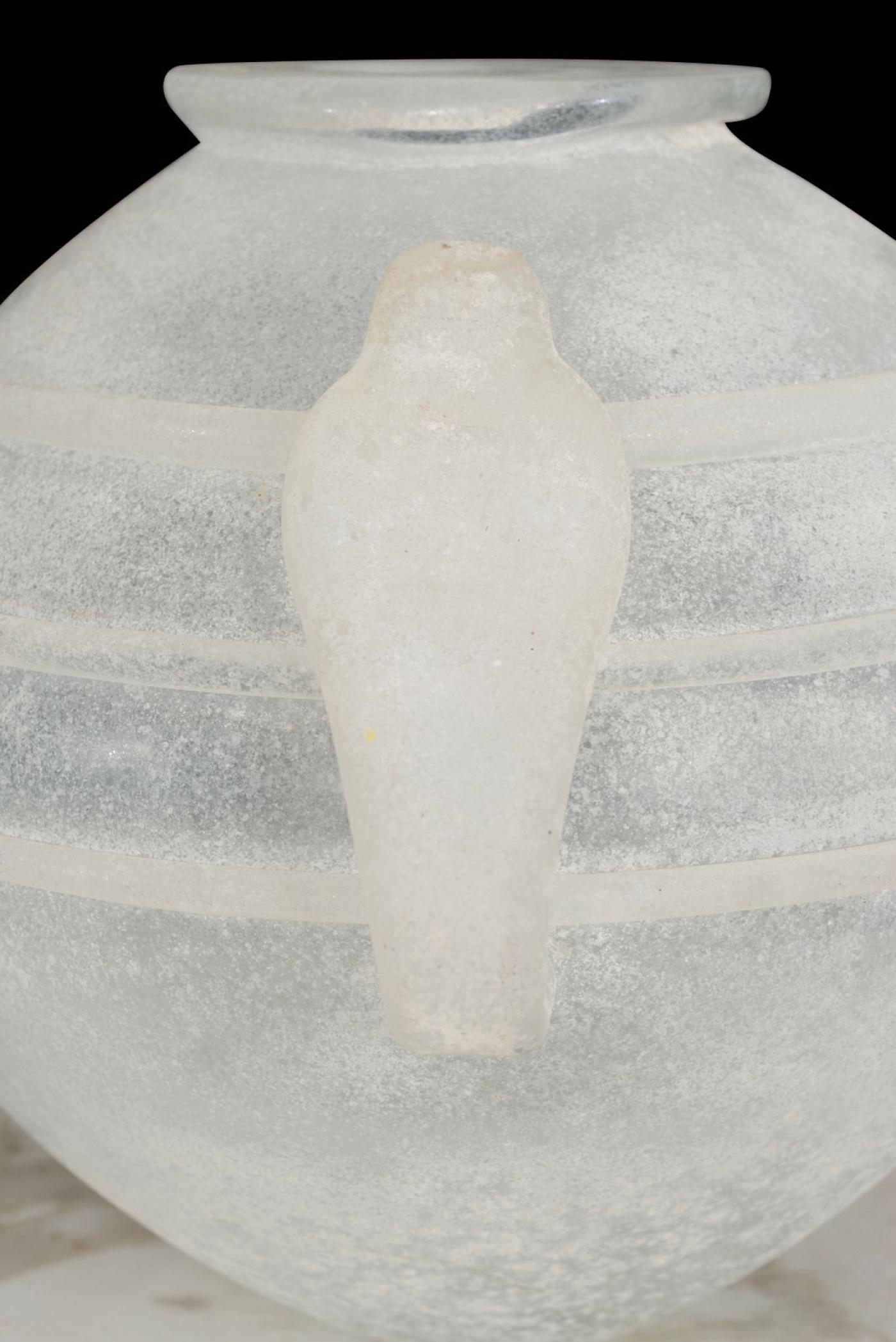 Karl Springer - Karl Springer Scavo Murano Glass Vessel by Seguso, 1980s