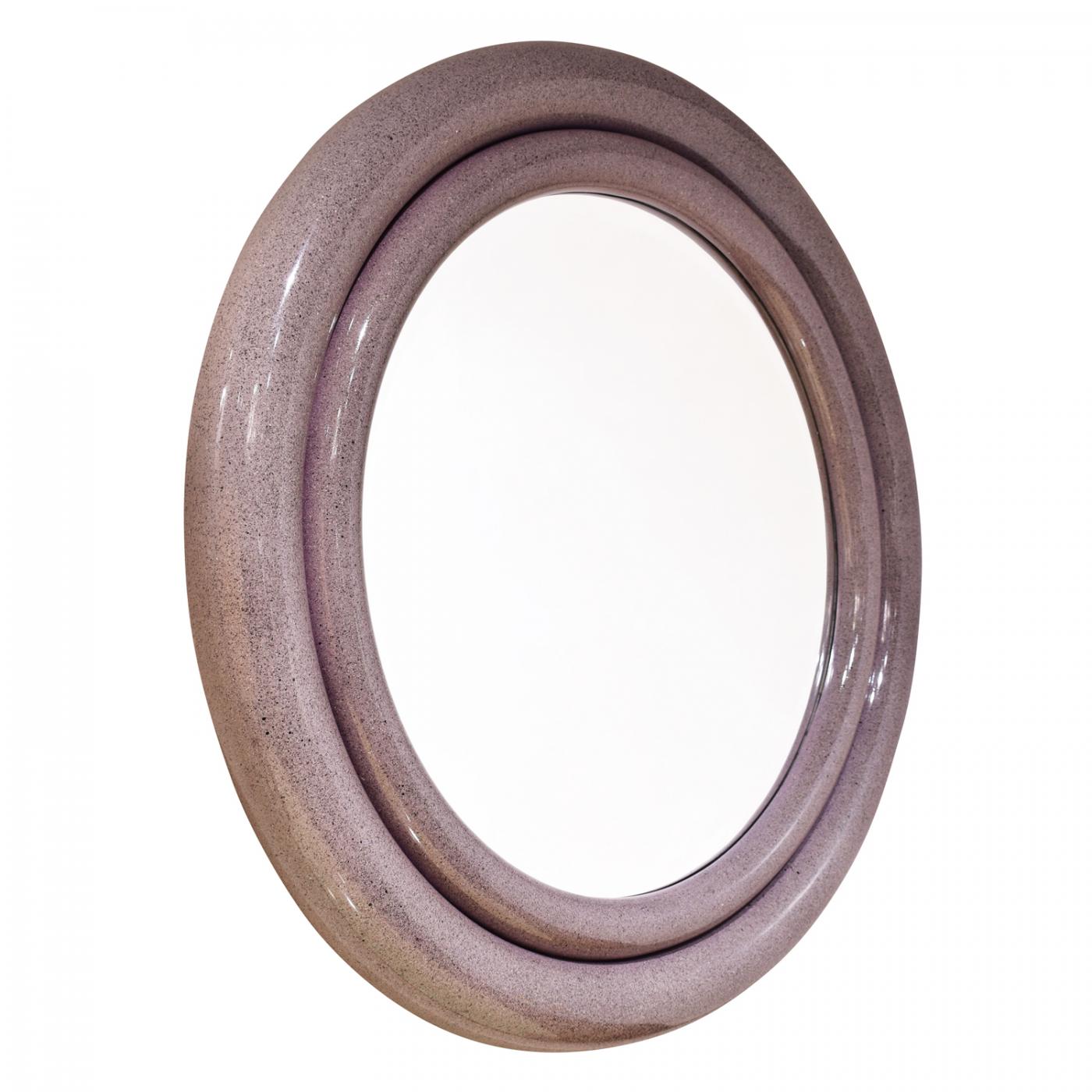 Karl Springer - Karl Springer Wall Hanging "Bullseye Mirror" 1980s (Signed)