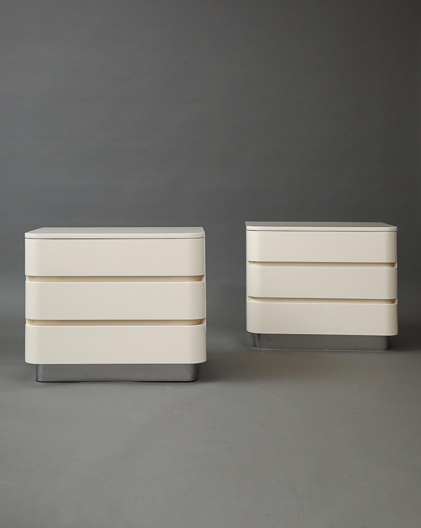 Karl Springer - Pair of Side Tables