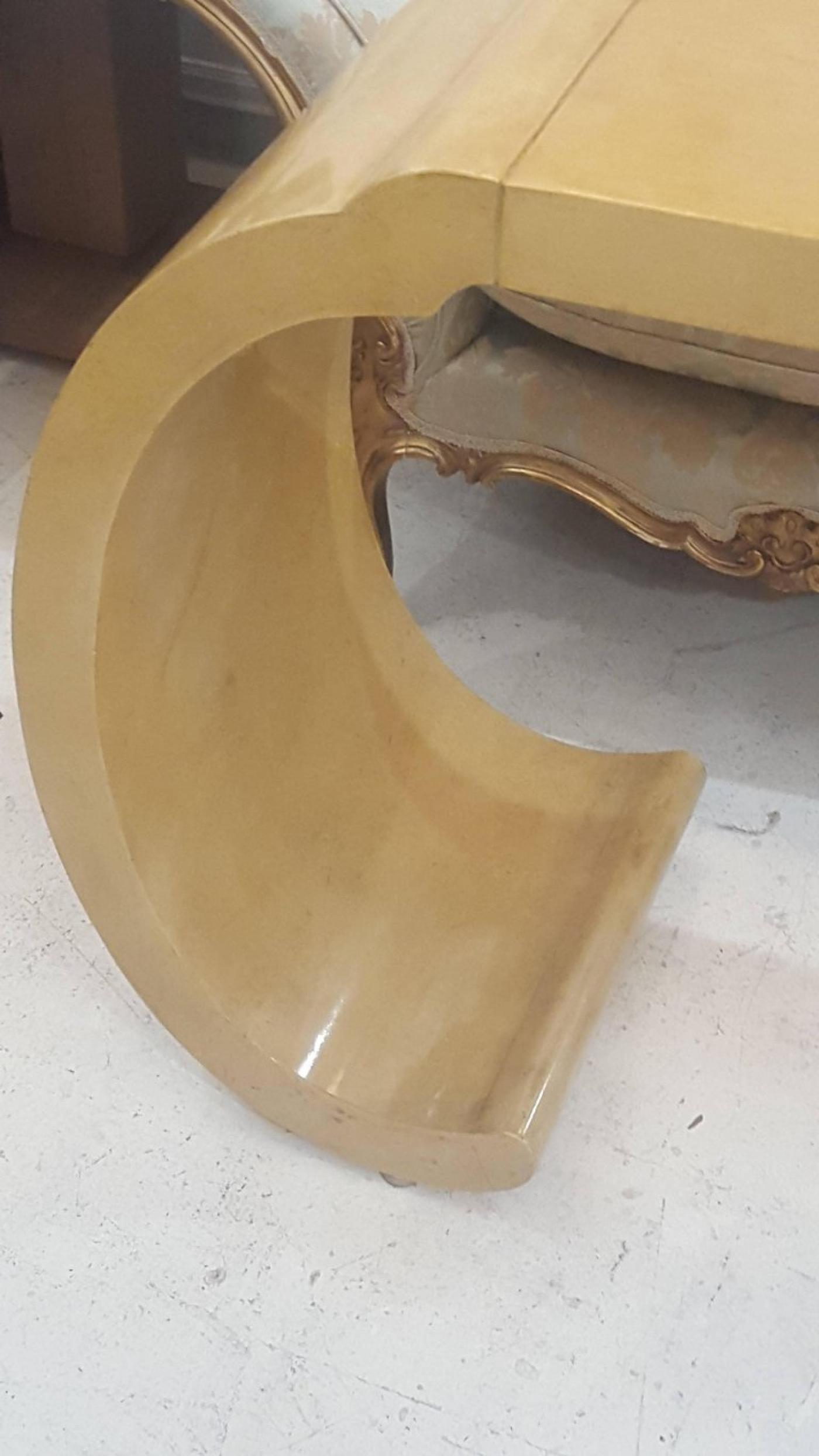 Karl Springer - Sculptural Lacquered Console Table in the Karl Springer ...