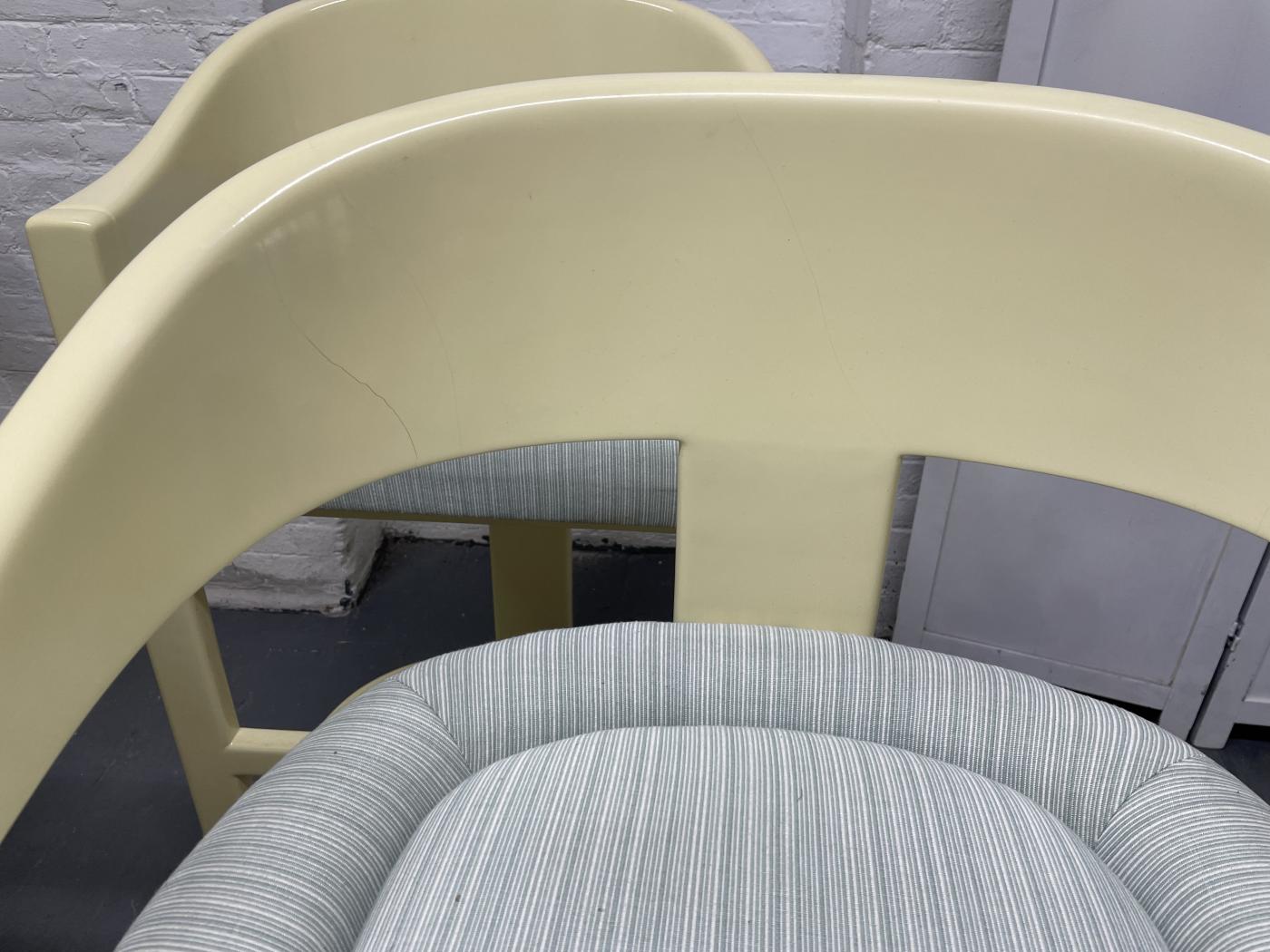 Karl Springer - Set of 4 Karl Springer Onassis Bar Stools