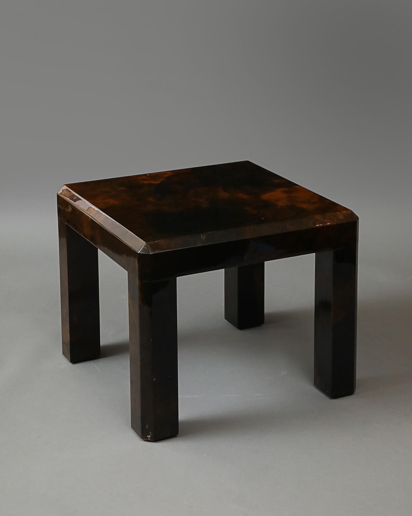 Karl Springer - Square Side Table