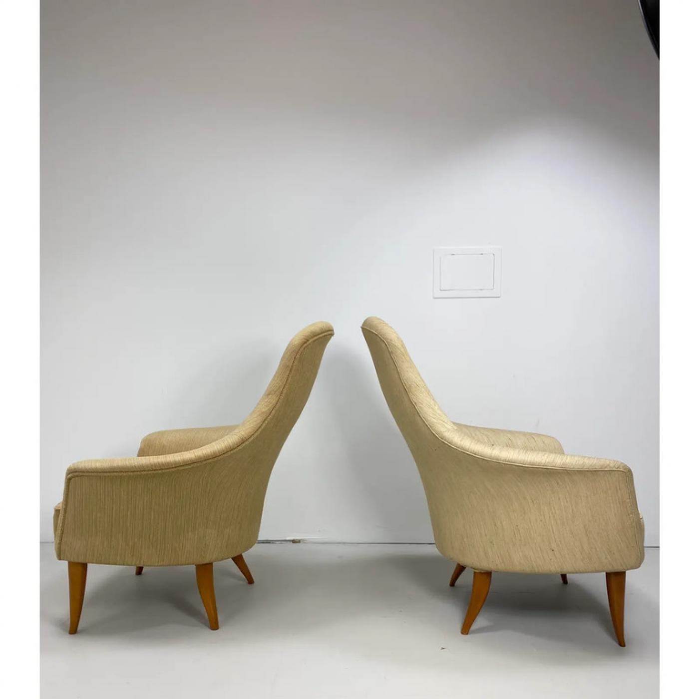 Kerstin Hörlin-Holmquist - 1950s Kerstin Hörlin-Holmquist Pair of "Adam ...