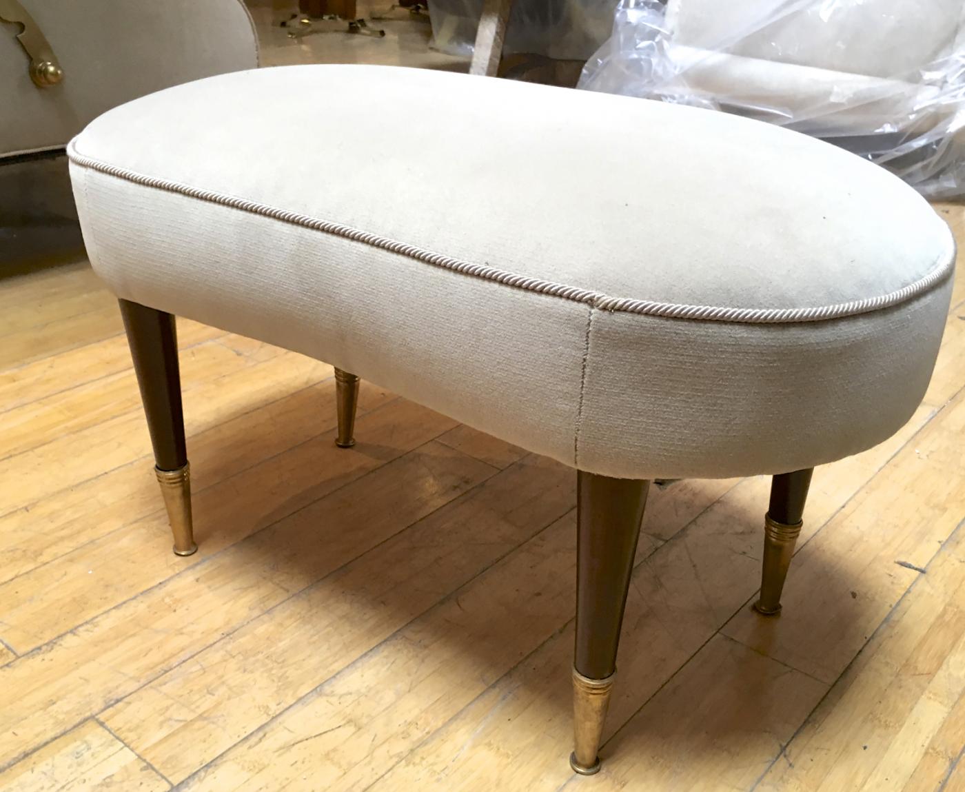 Kidney Shaped Charming Italian Foot Stool