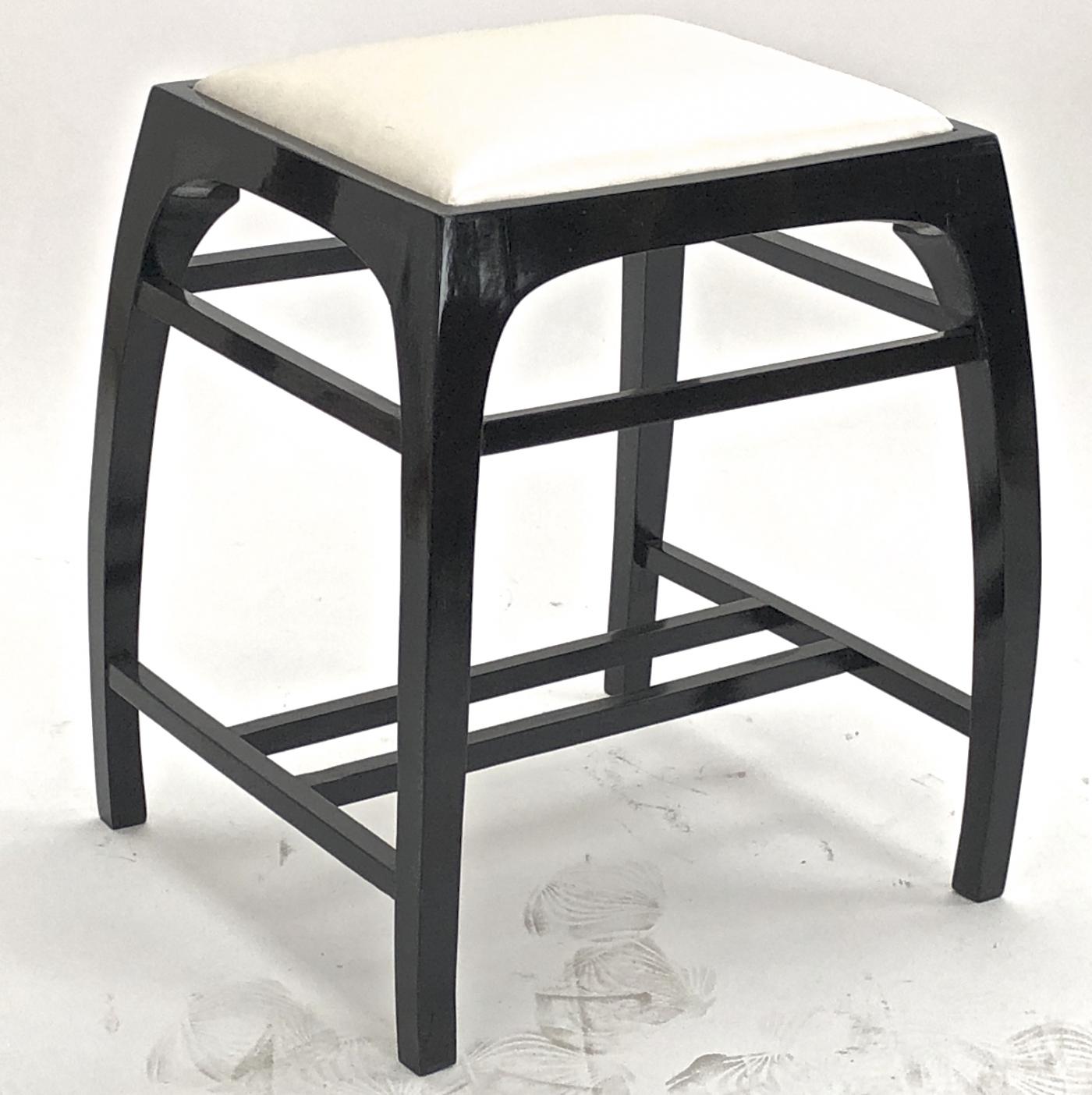 Koloman Moser - koloman moser pair of black lacquered stools newly ...
