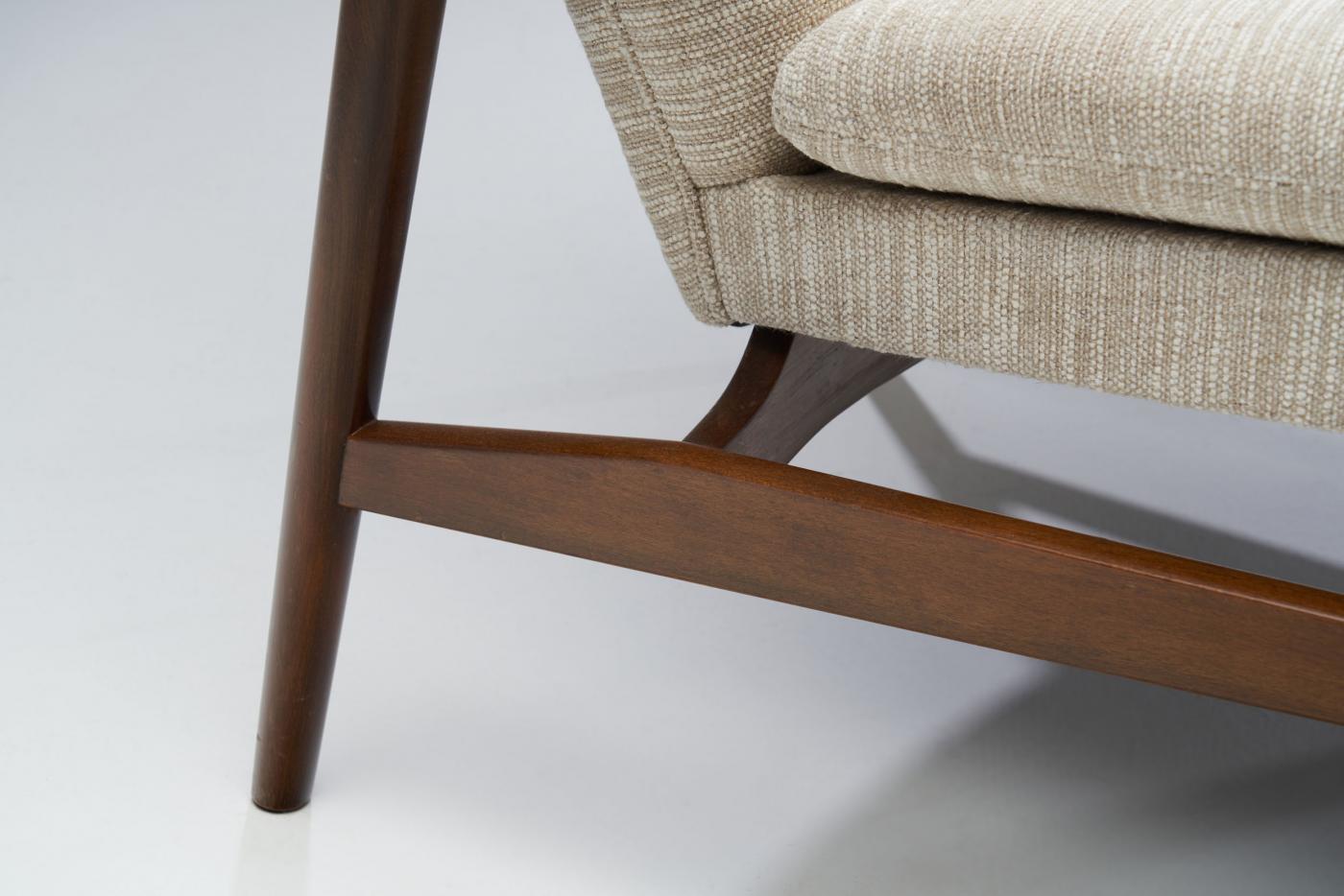 Kurt Olsen - Kurt Olsen “Model 215” Easy Chairs for Slagelse Møbelværk ...