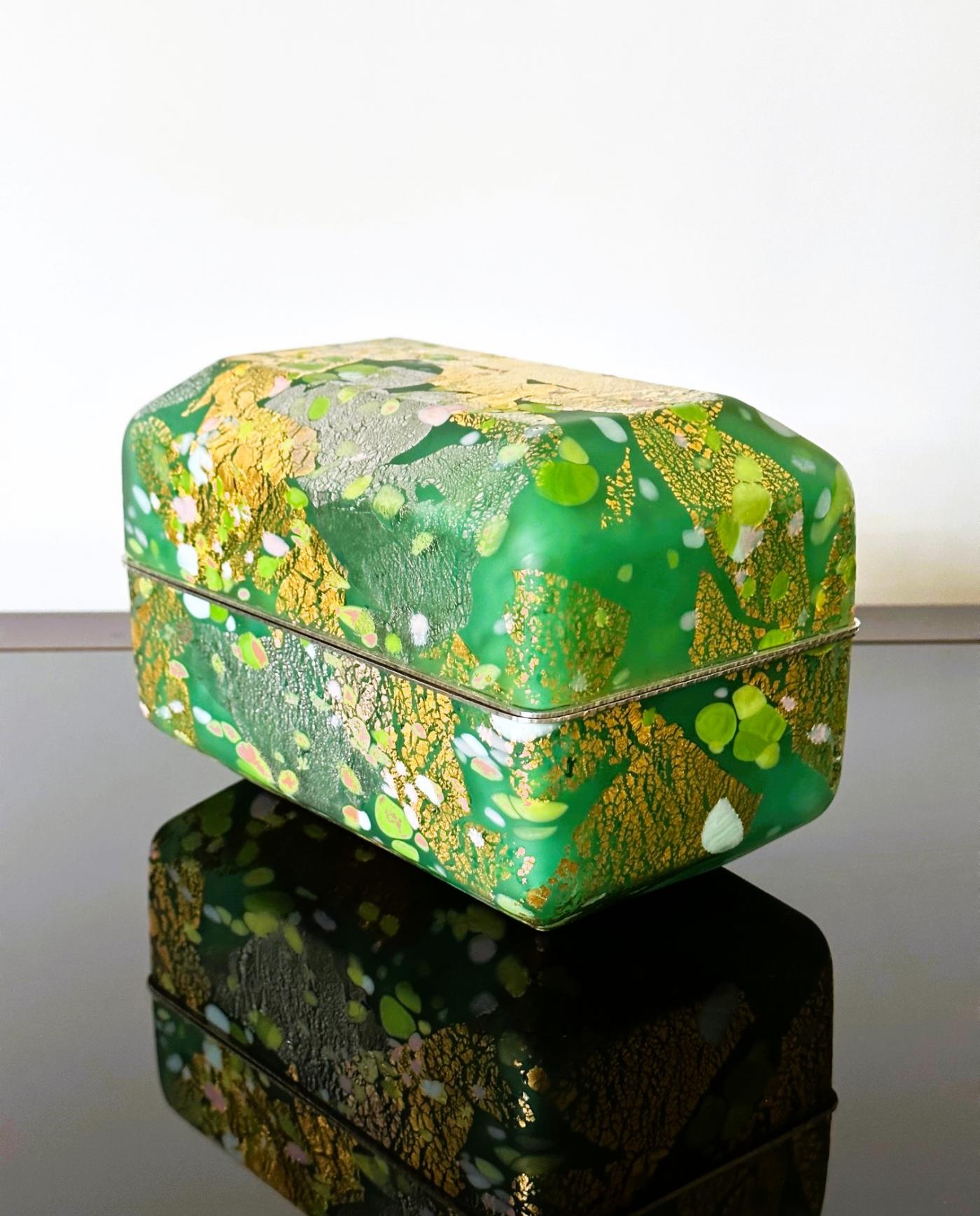 Kyohei Fujita - Japanese Kazaribako Glass Box Rare Hagoromo Kyohei Fujita
