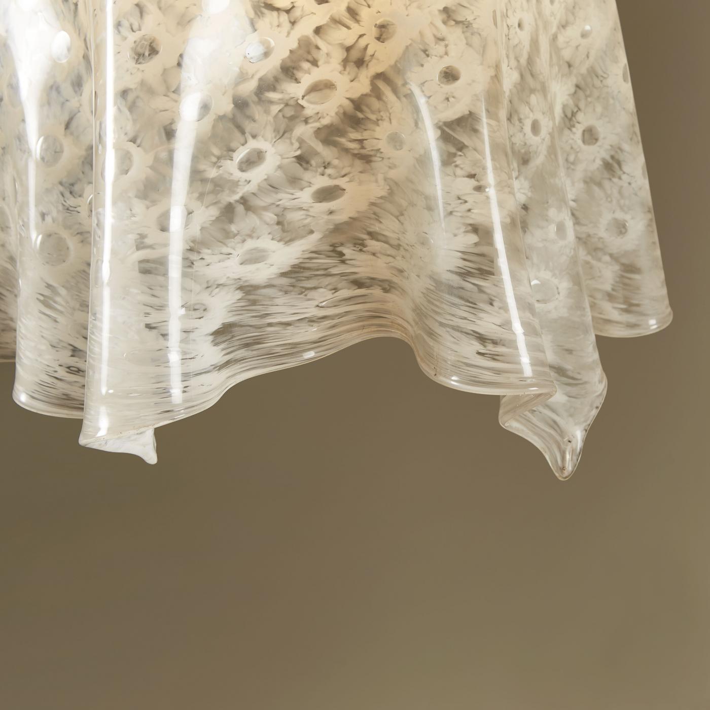 La Murrina - 1960s Italian Murano Glass Handkerchief chandelier by La ...