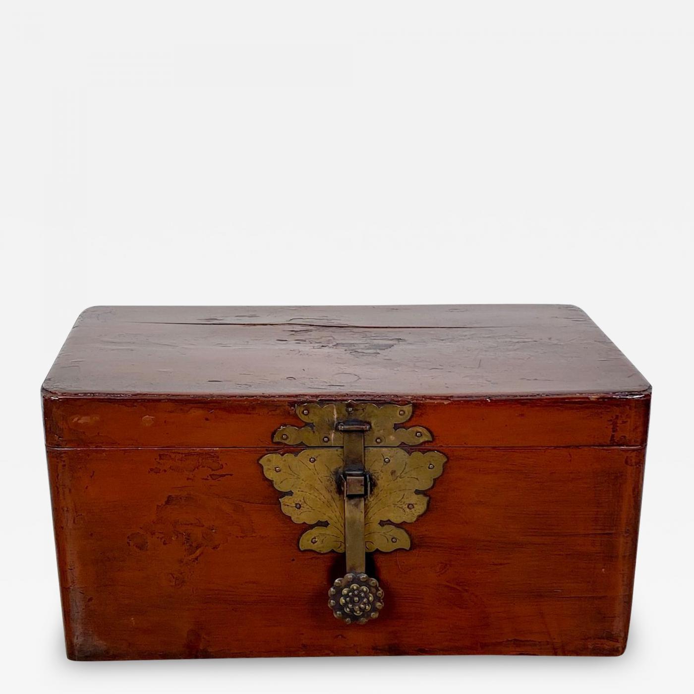 Lacquered Metal Mounted Storage Box, Japan circa 1870