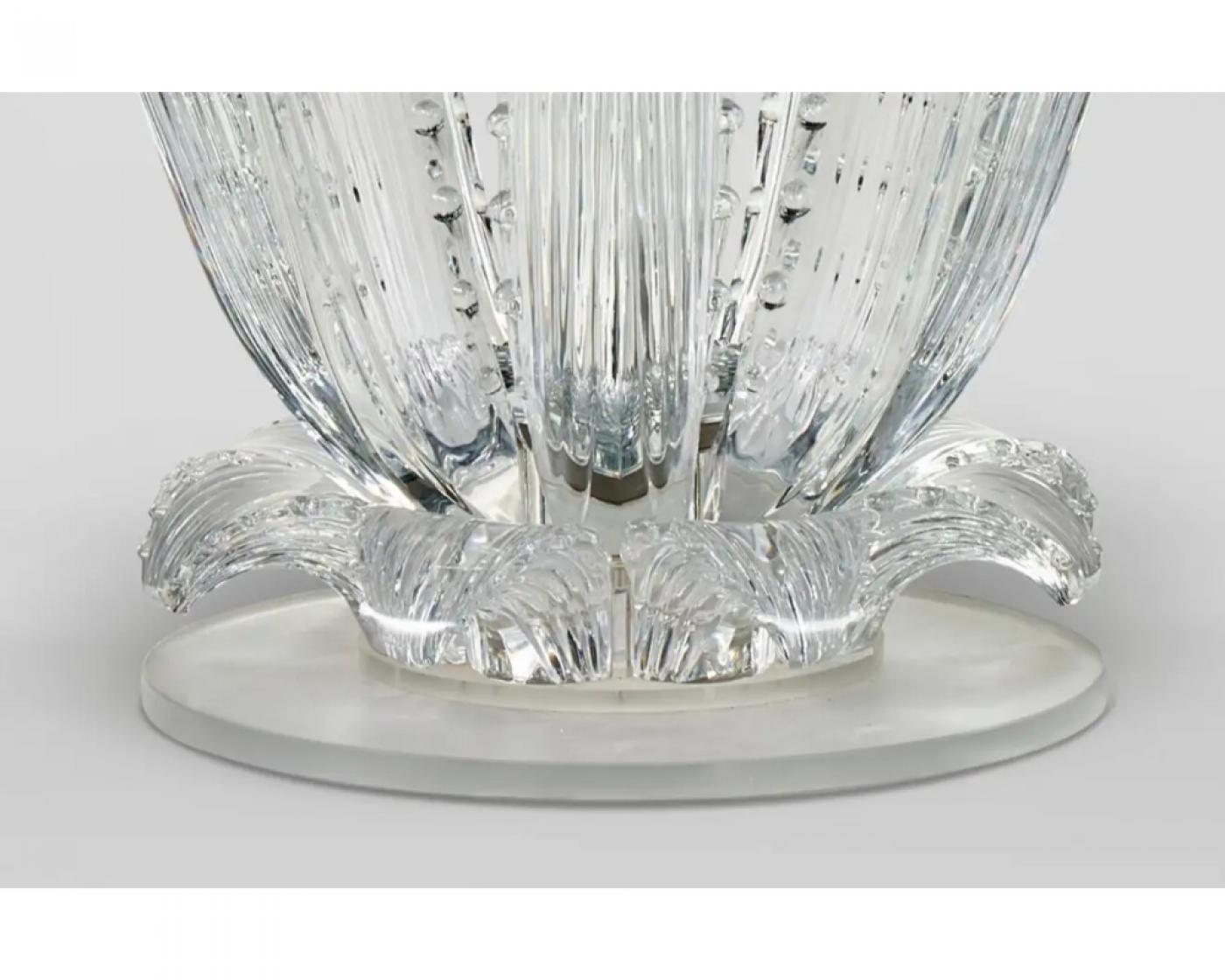 Lalique - Lalique France, A Magnificent and Large Crystal Cactus Table ...