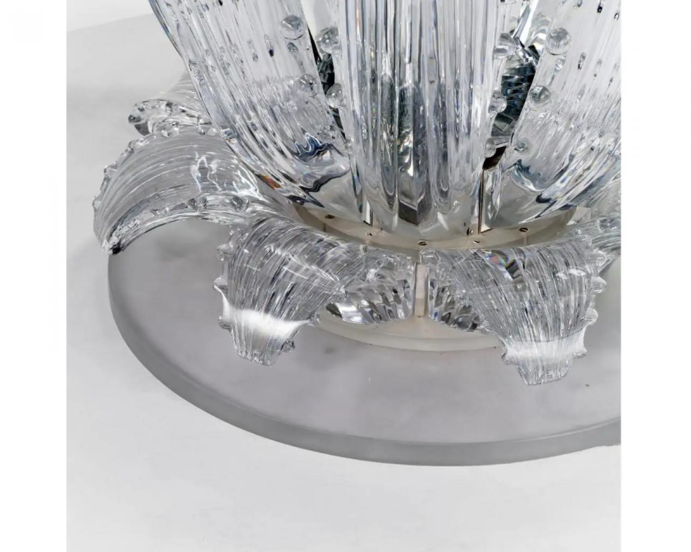 Lalique - Lalique France, A Magnificent and Large Crystal Cactus Table ...