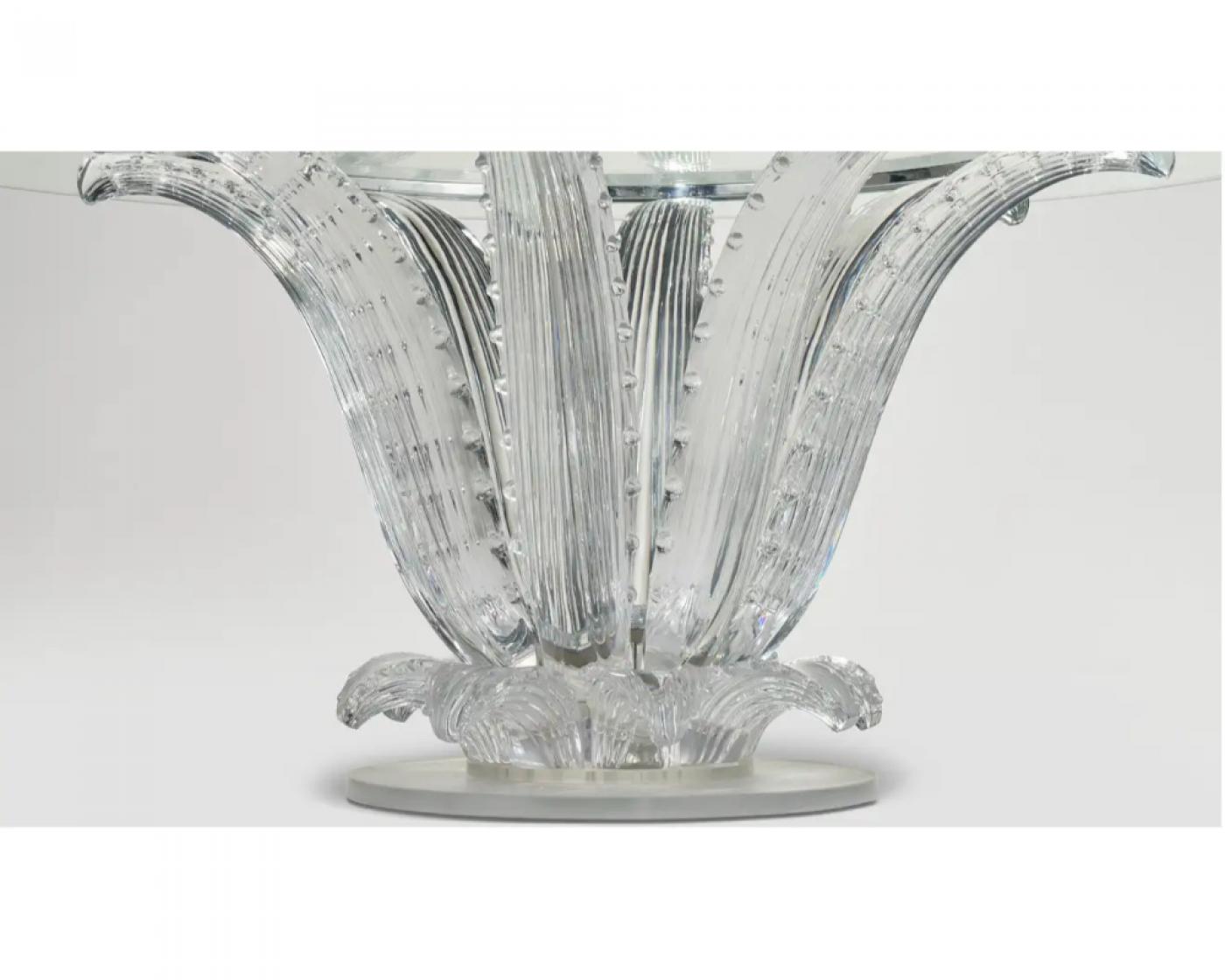 Lalique - Lalique France, A Magnificent and Large Crystal Cactus Table ...