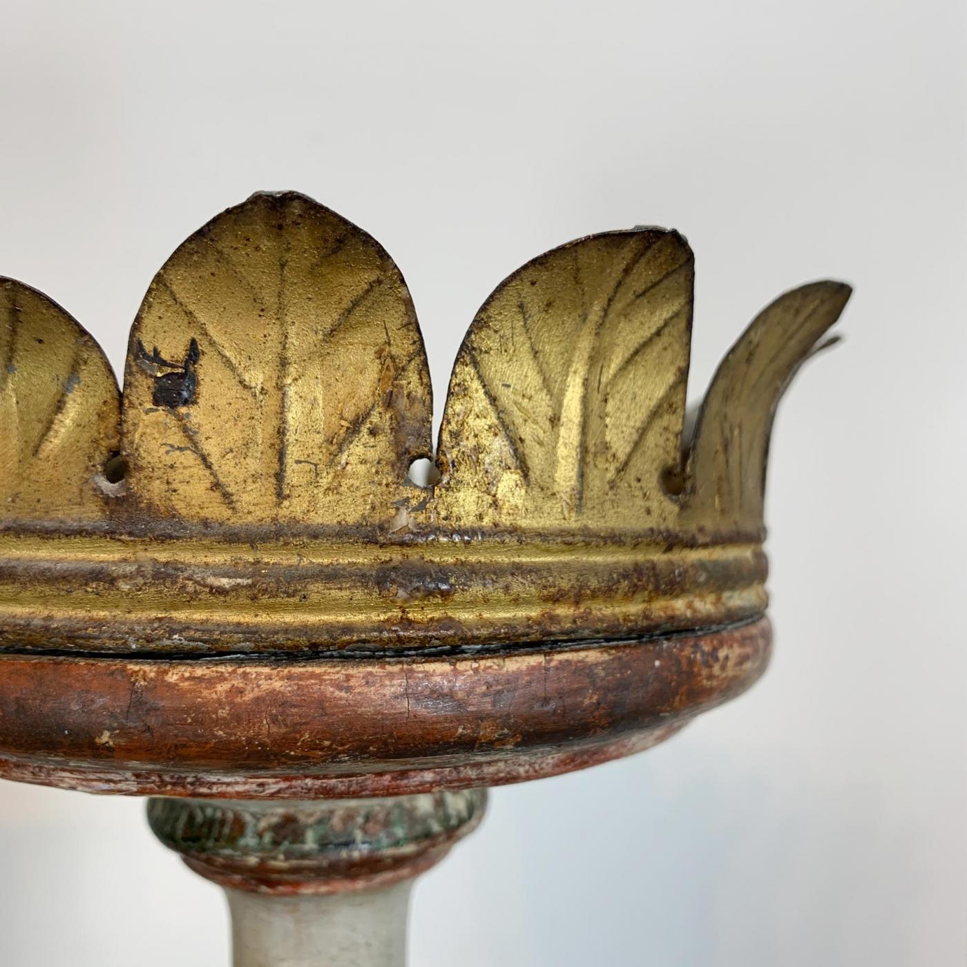 Large 18th Century Italian Baroque Candlestick