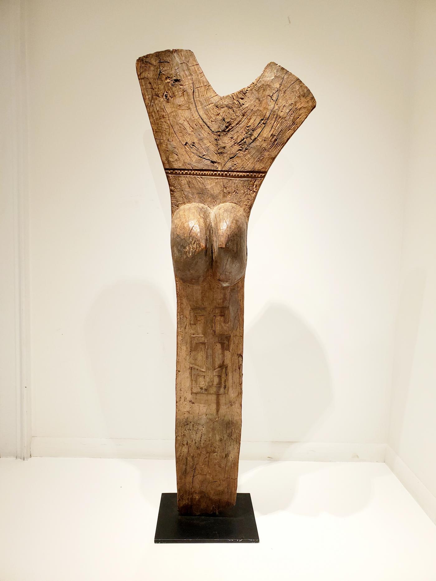 Large African Antique Mounted Dogon Toguna Post or Sculpture