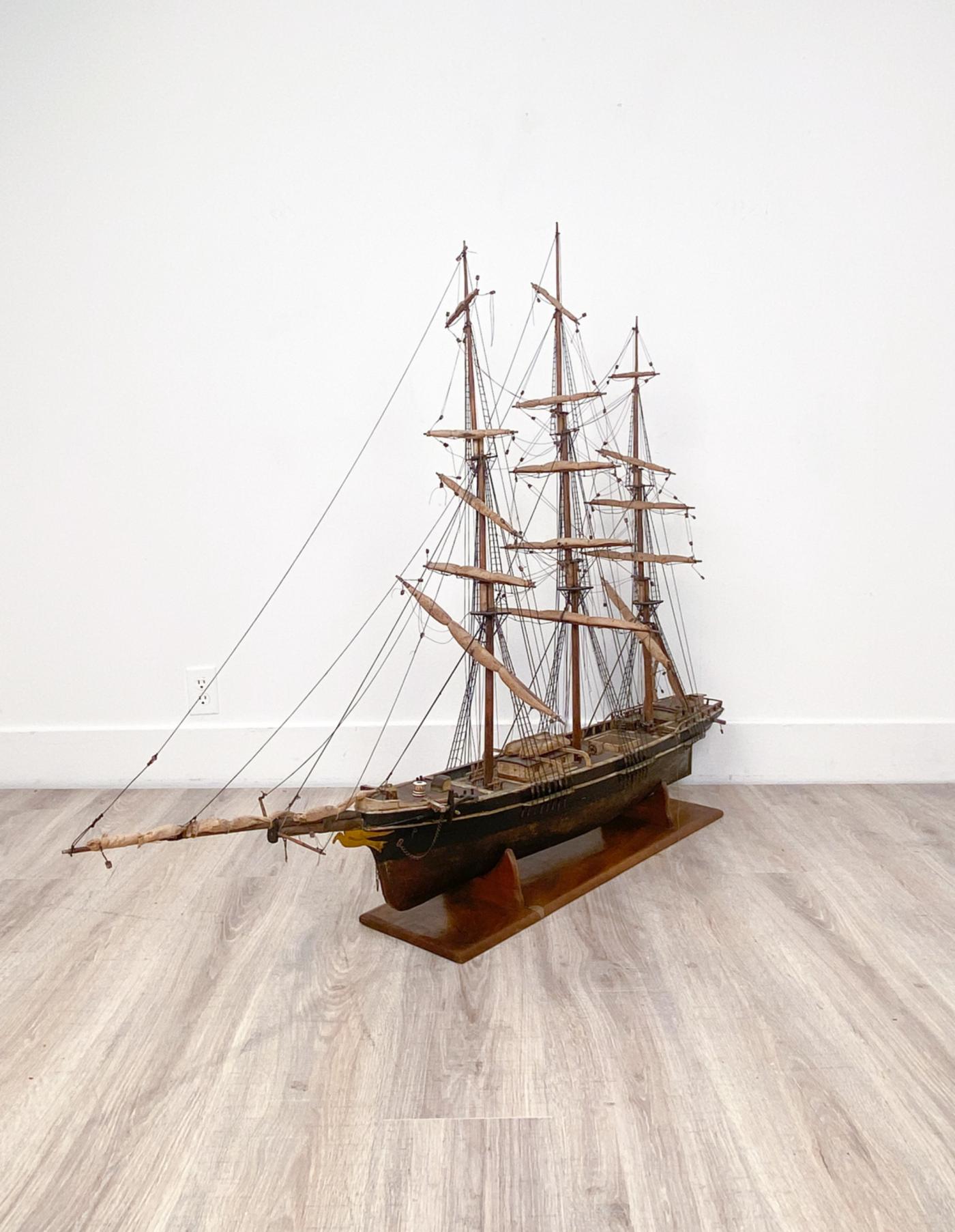 Large Antique Ship Model