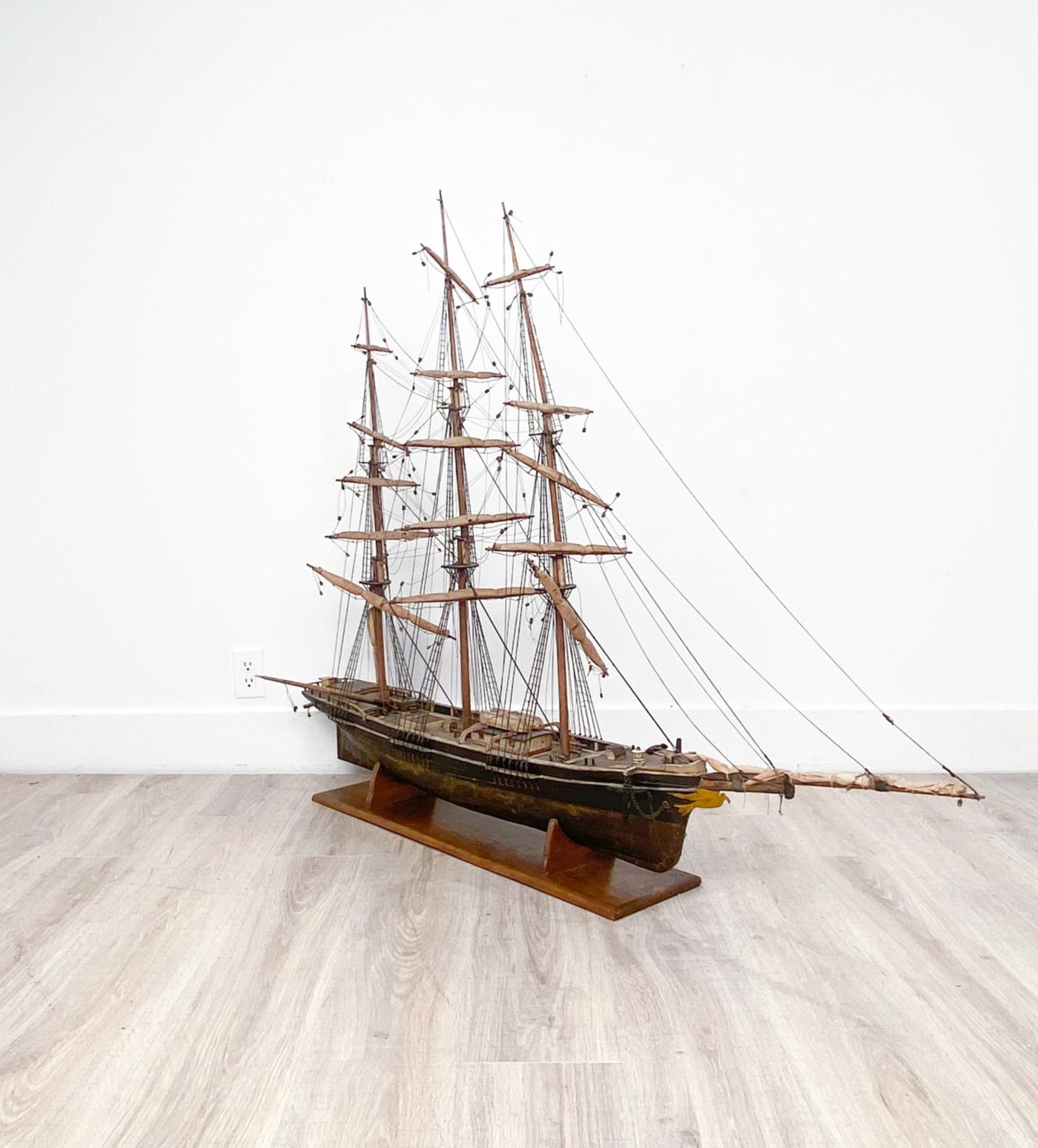Large Antique Ship Model