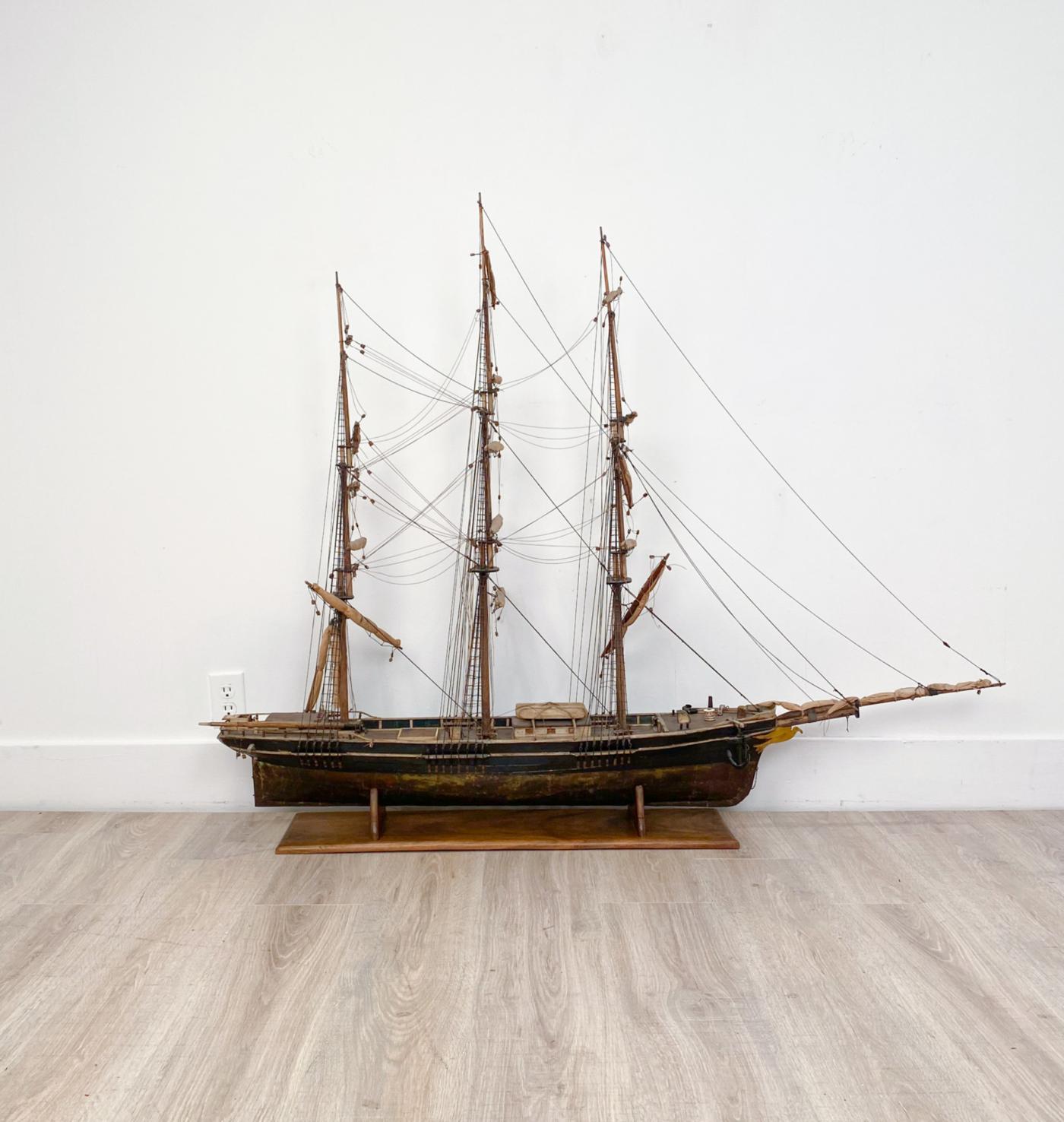 Large Antique Ship Model