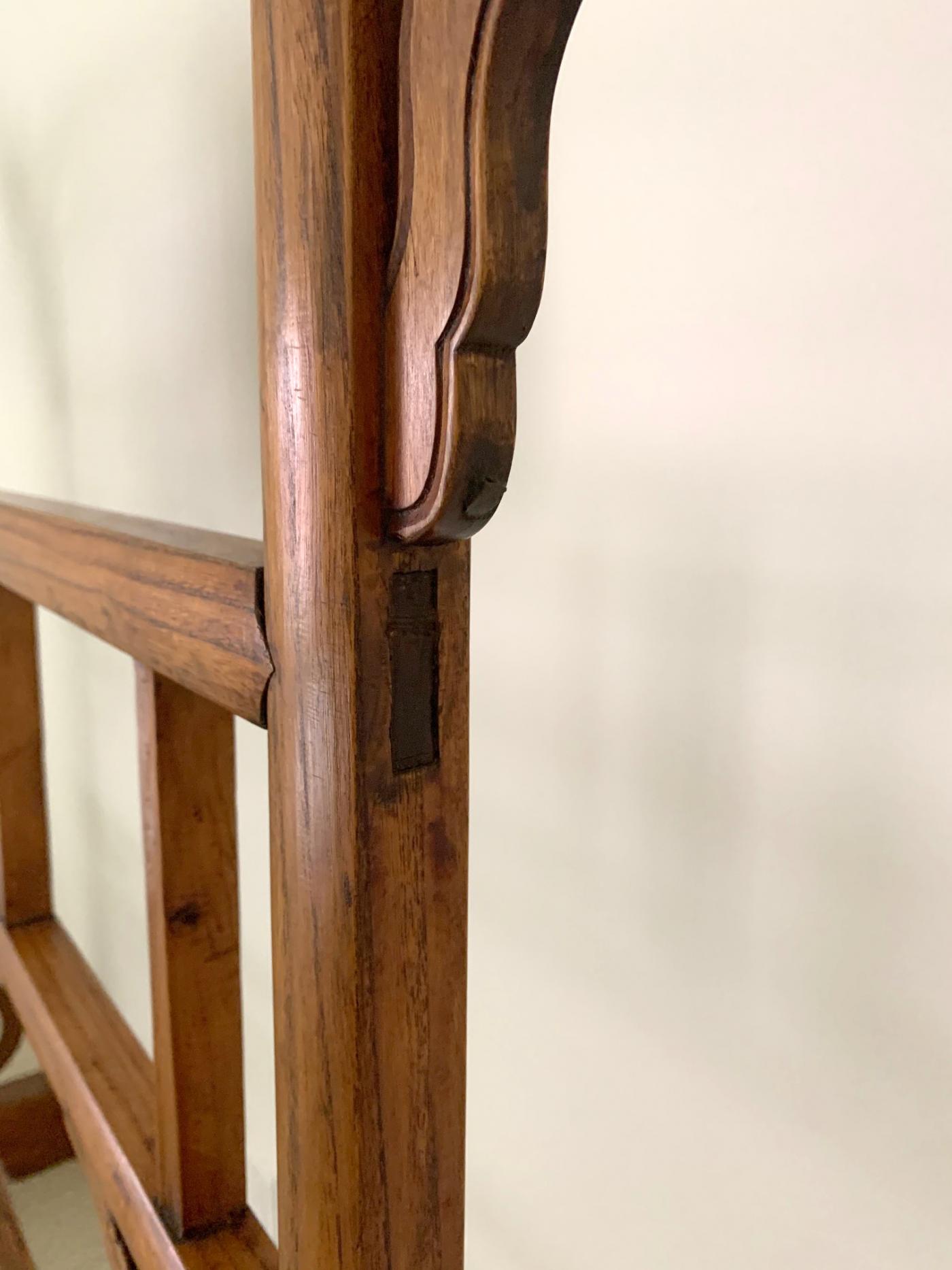 Large Chinese Carved Wood Robe Rack