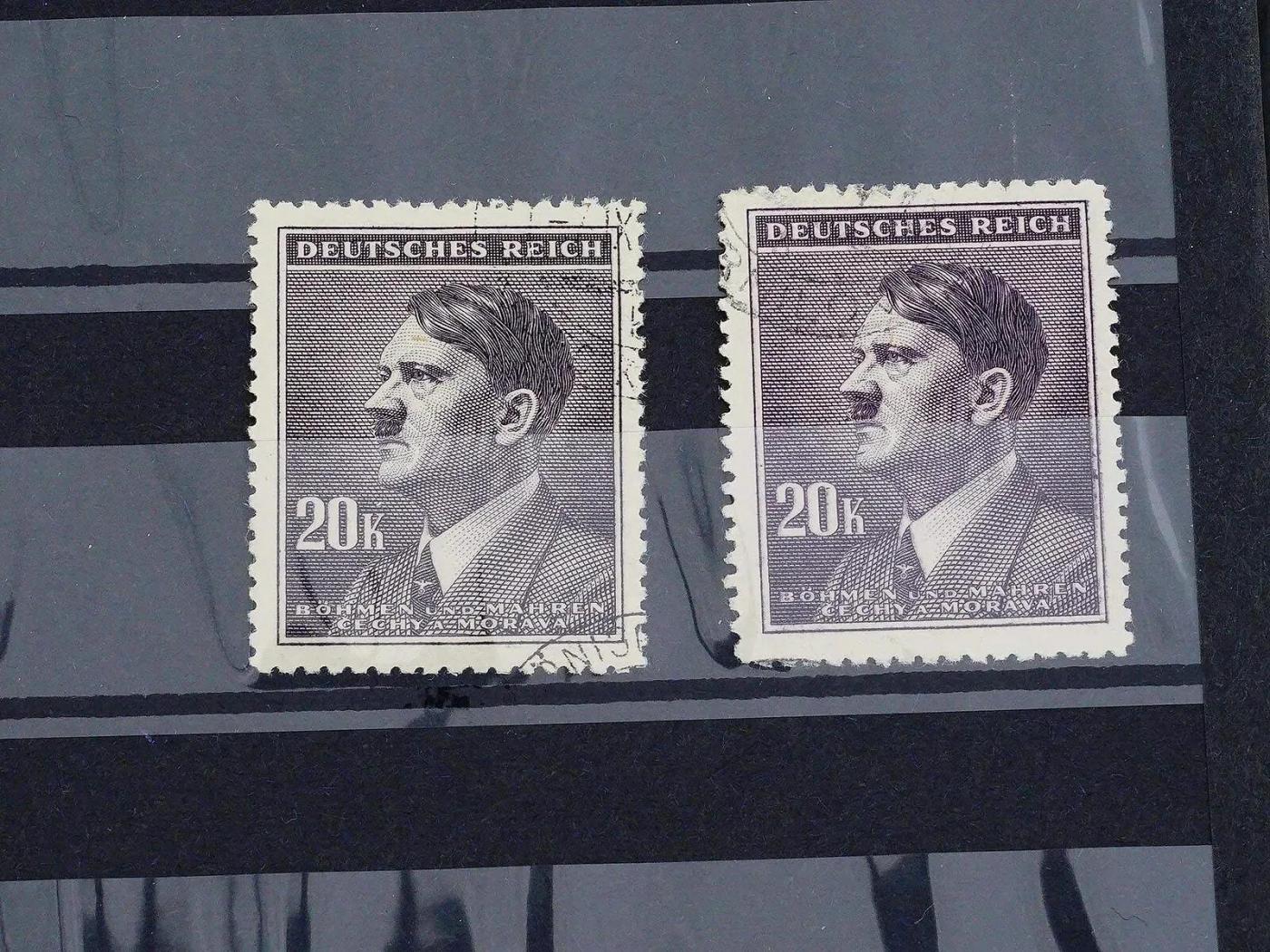 Large Collection Of WWII German Postage Stamps