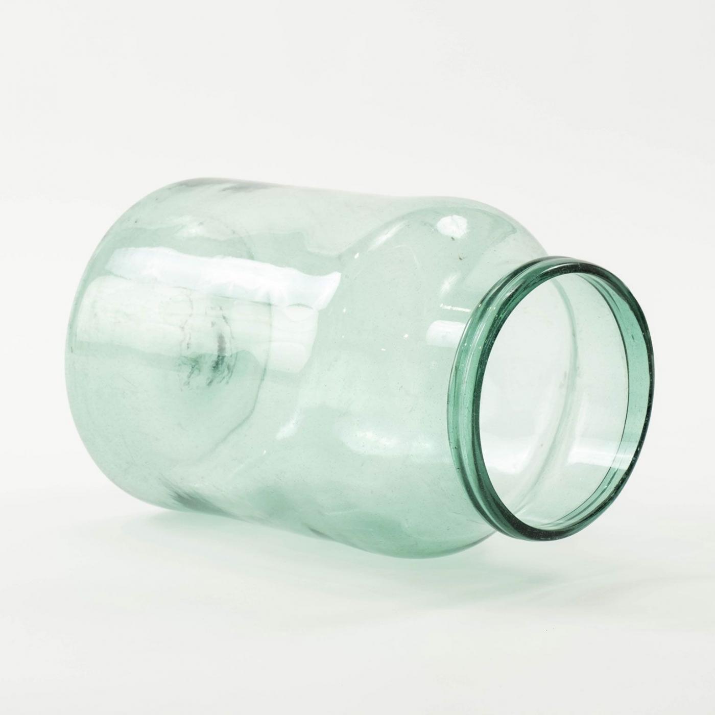 Large Hand-Blown Antique Glass Jar