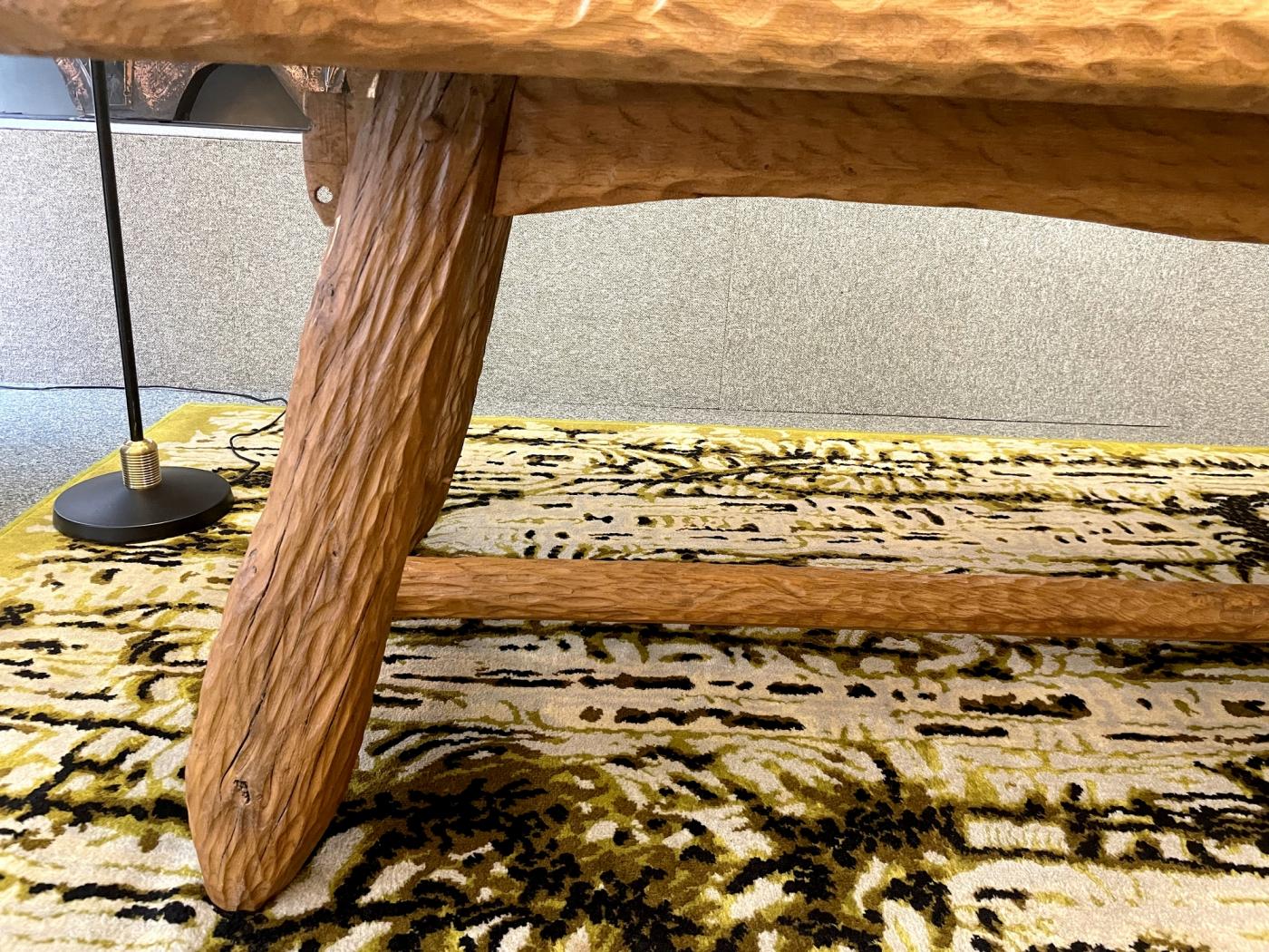 Large "brutalist" dining table, France, circa 2000