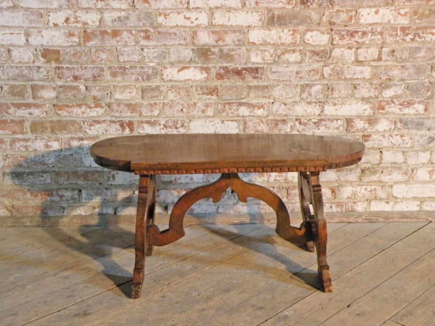 Late 17th Century Petite Italian Baroque Low Walnut Table