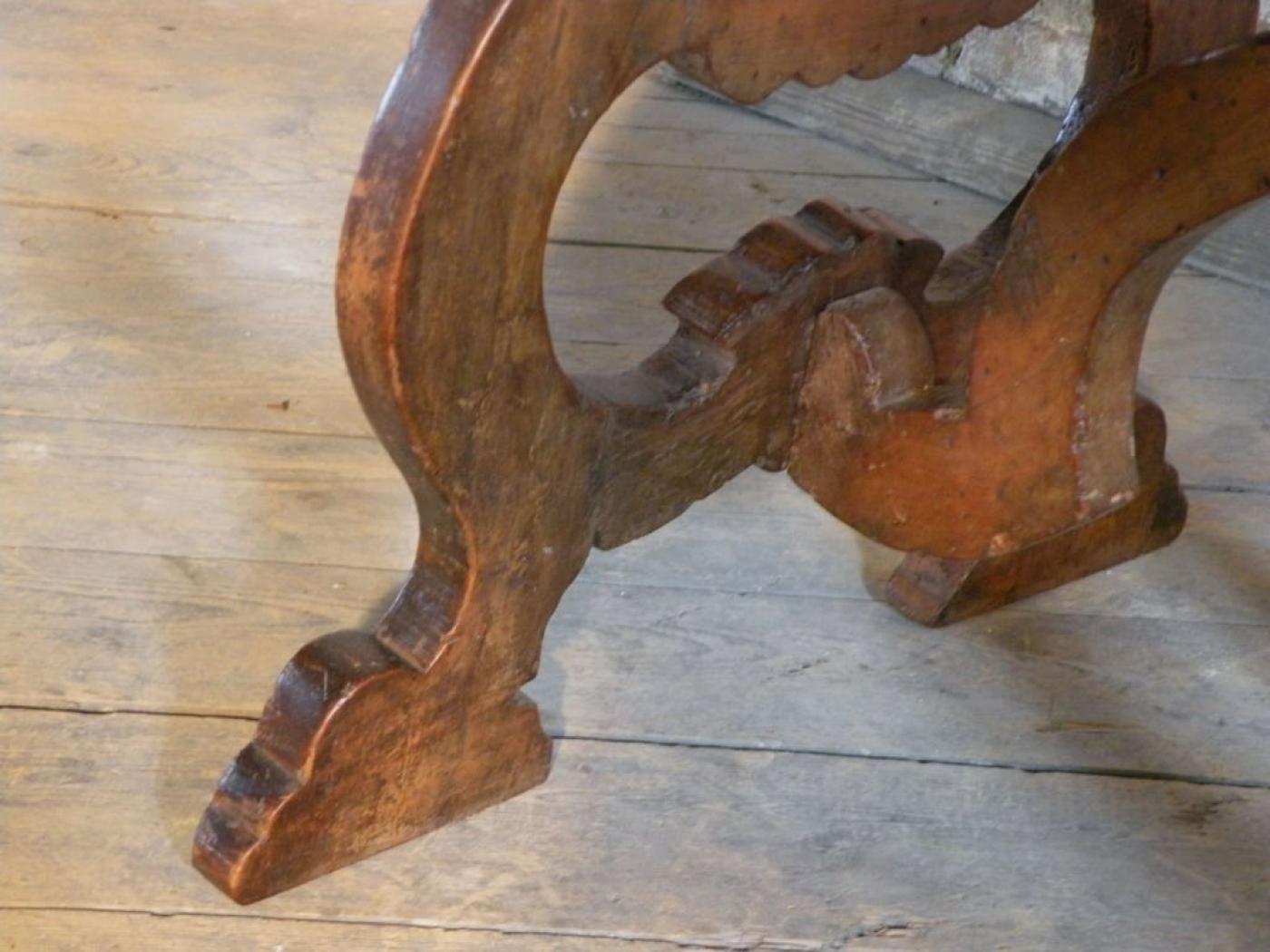 Late 17th Century Petite Italian Baroque Low Walnut Table