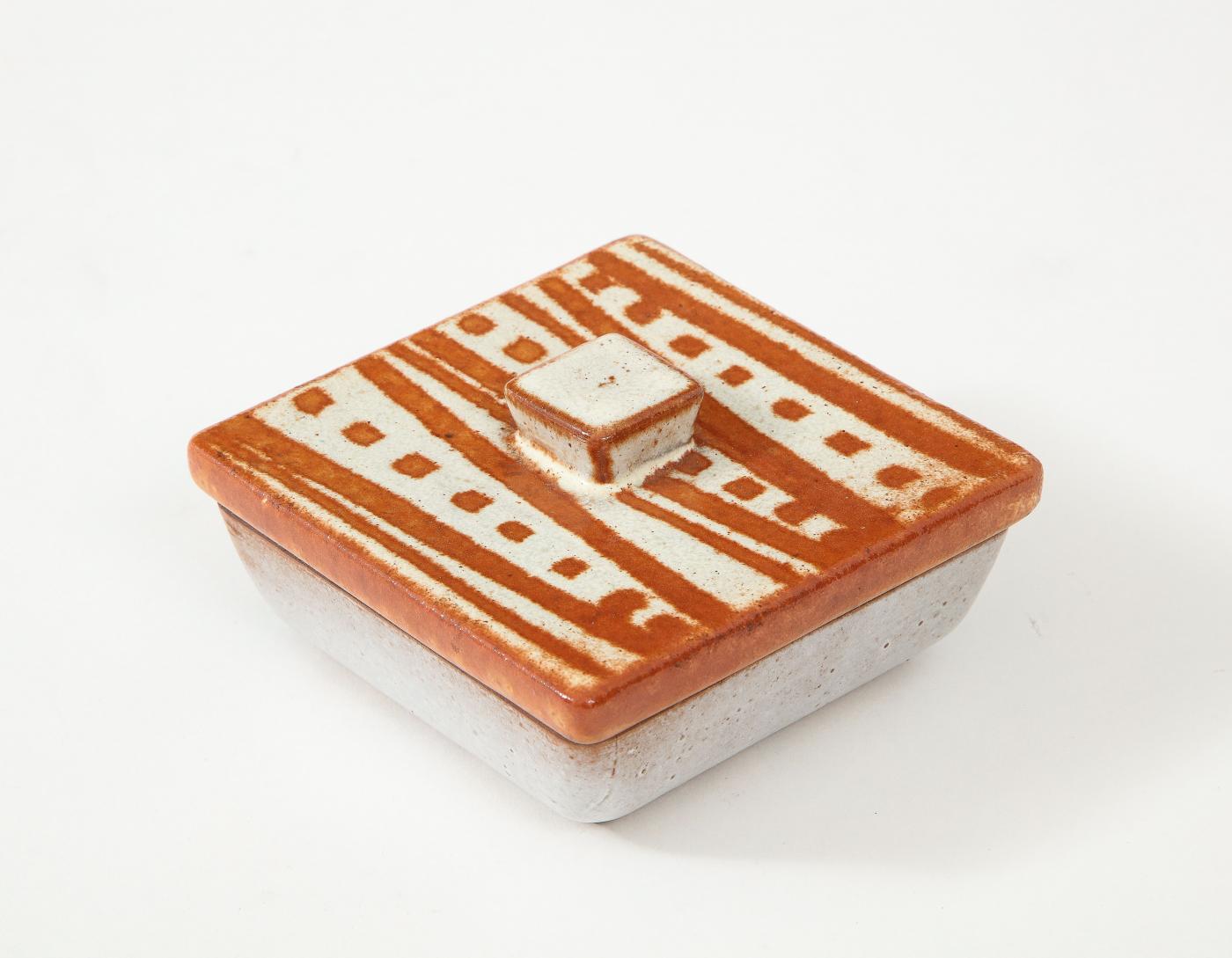 Lee Rosen - Ceramic Box by Lee Rosen for Design Technics, c. 1950 (Stamped)