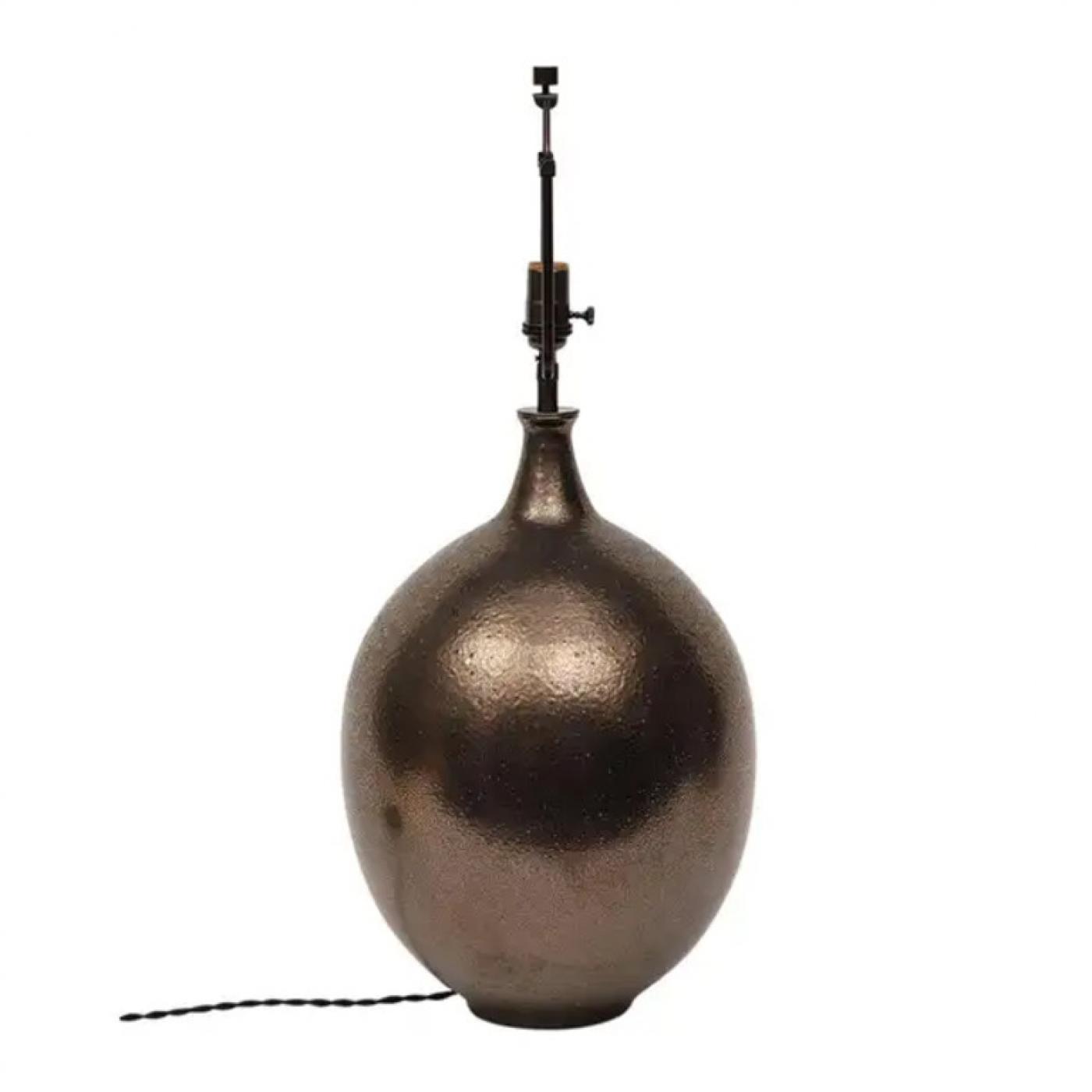 Lee Rosen - Lee Rosen Design Technics Lamp, Ceramic, Bronze, Gunmetal ...