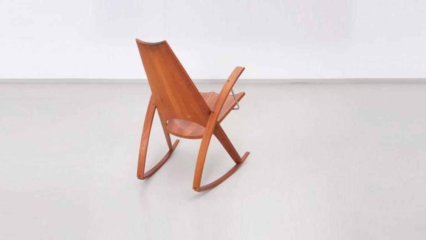 Leon Meyer - Studio Rocking Chair by Leon Mayer in Solid Walnut