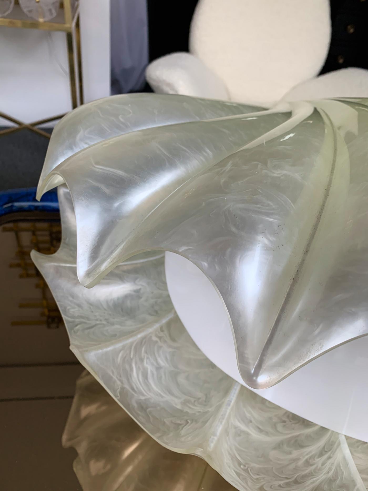 Liane Rougier - Large Shell Lamp Pearl Resin Brass by Maison Rougier ...