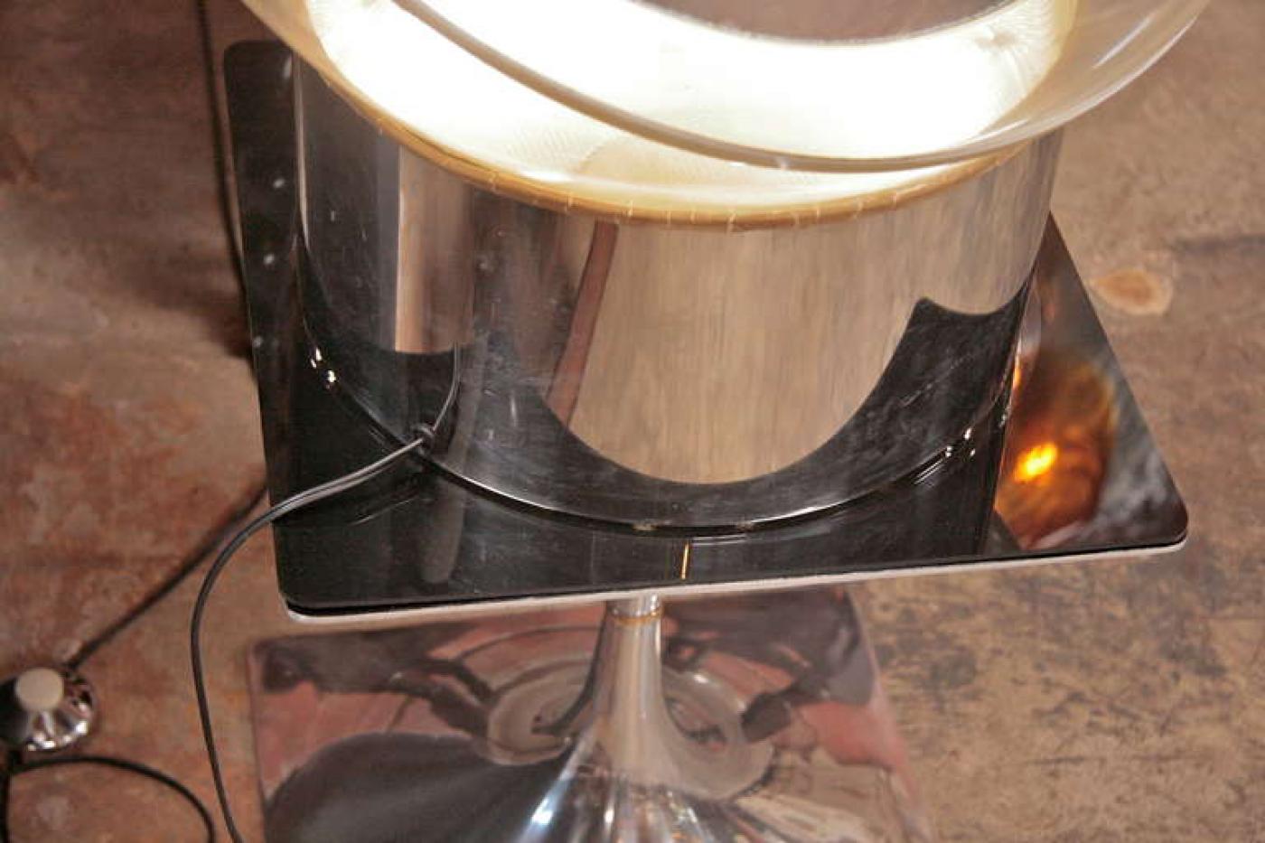 Light by Architect Filippo Panseca with Original Steel Base, 1960s