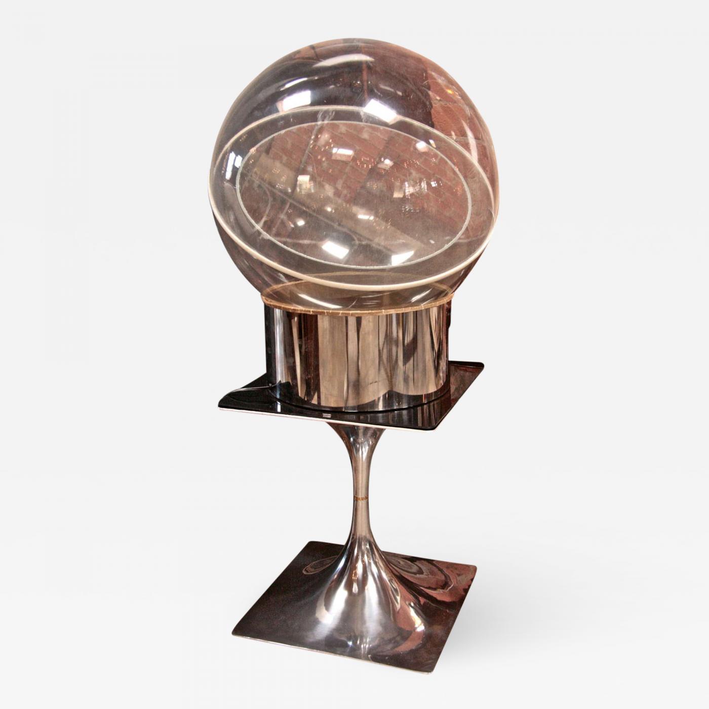 Light by Architect Filippo Panseca with Original Steel Base, 1960s