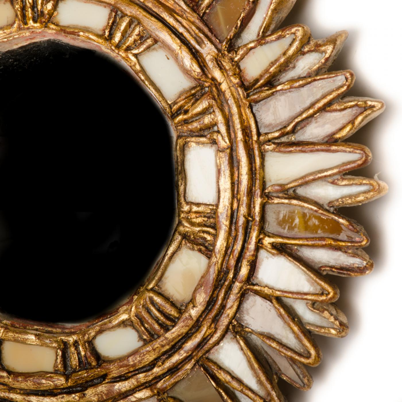 Line Vautrin - A pair of petite mirrors with white and champagne glass ...