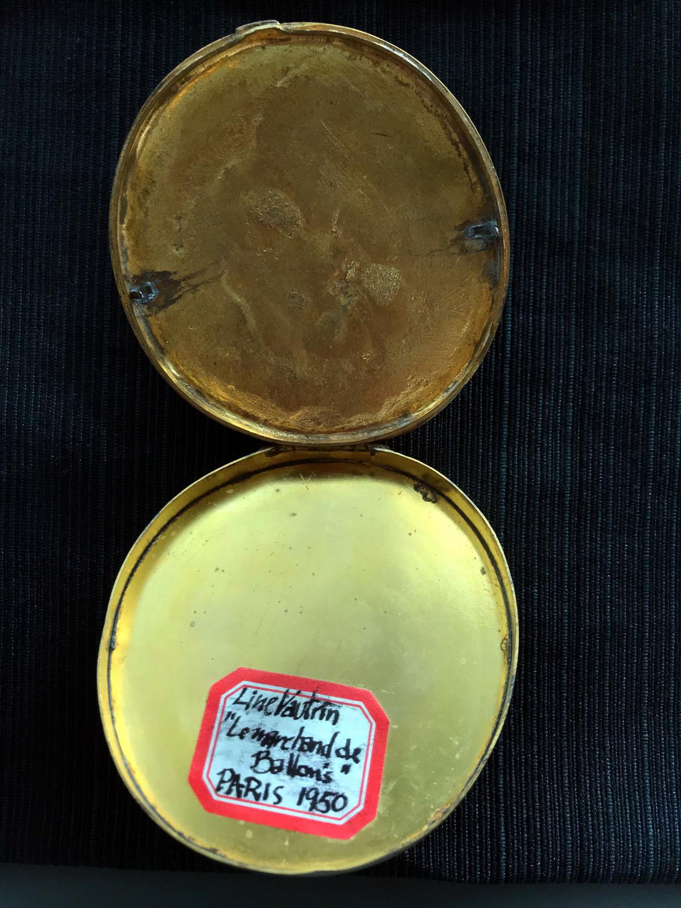 Line Vautrin - An Bronze Poudrier Box by Line Vautrin