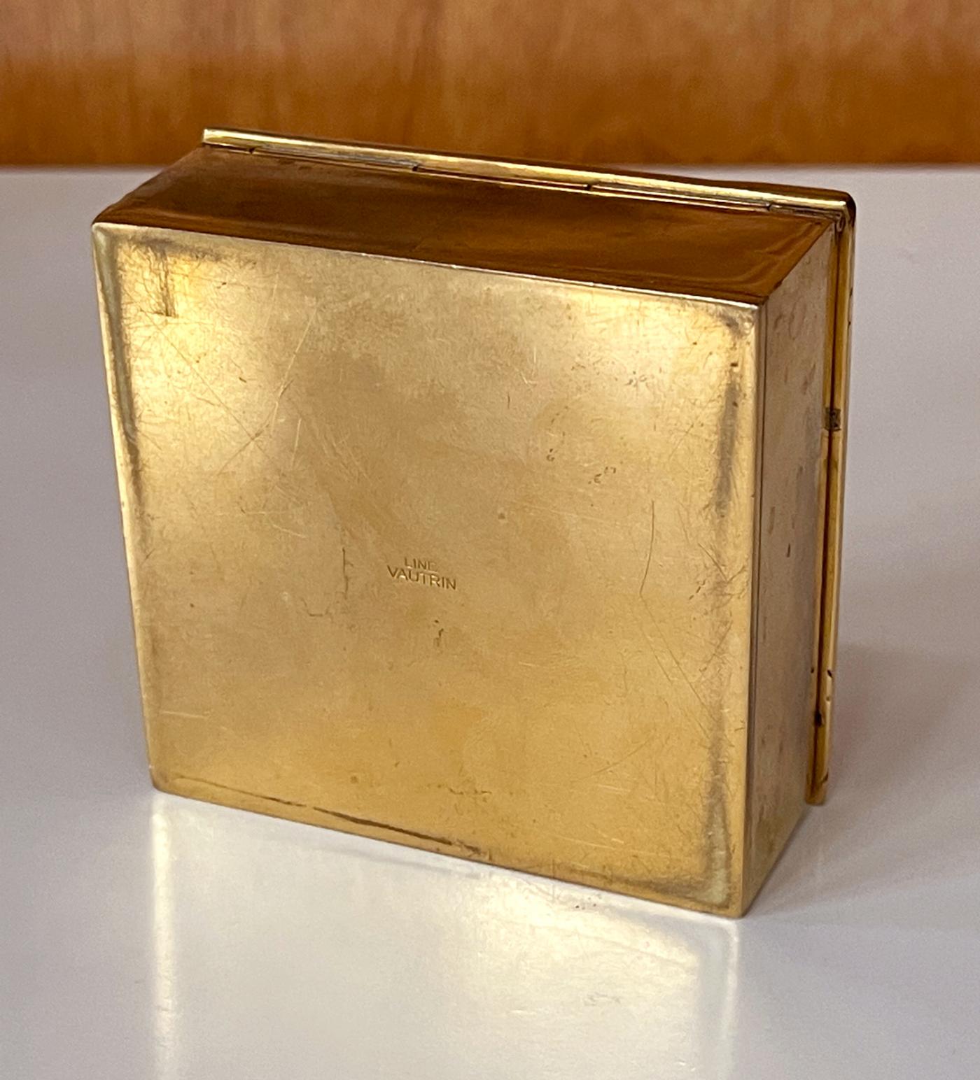 Line Vautrin - French Line Vautrin Bronze Poem Box with Sonnet by Felix ...