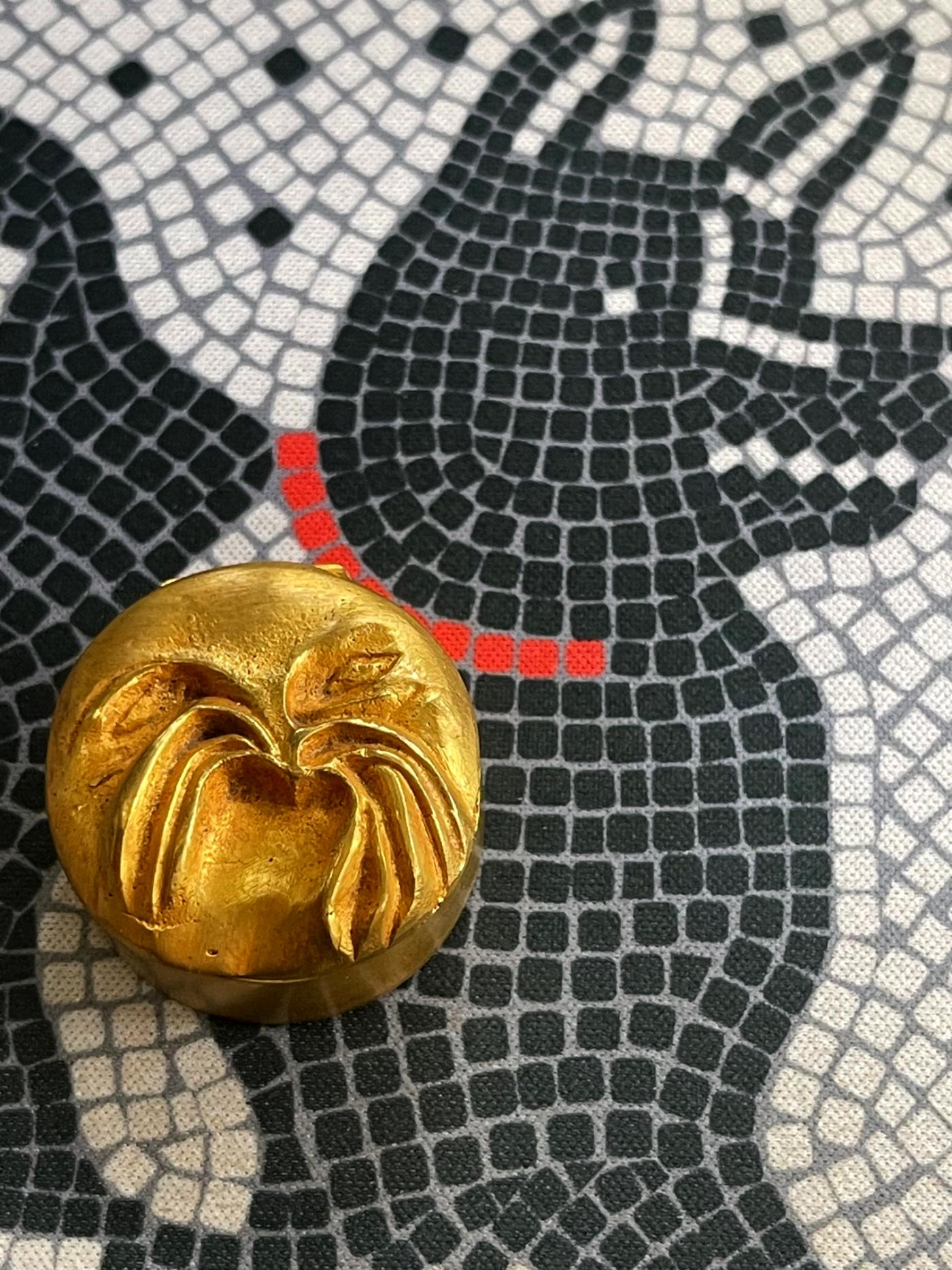 Line Vautrin - Rare French Small Gilt Bronze Box by Line Vautrin