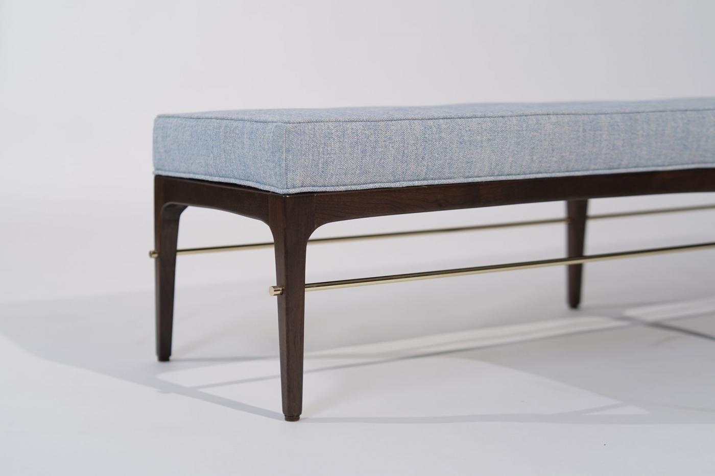 Stamford Modern - Linear Bench in Dark Walnut and Brass Series 72 by ...