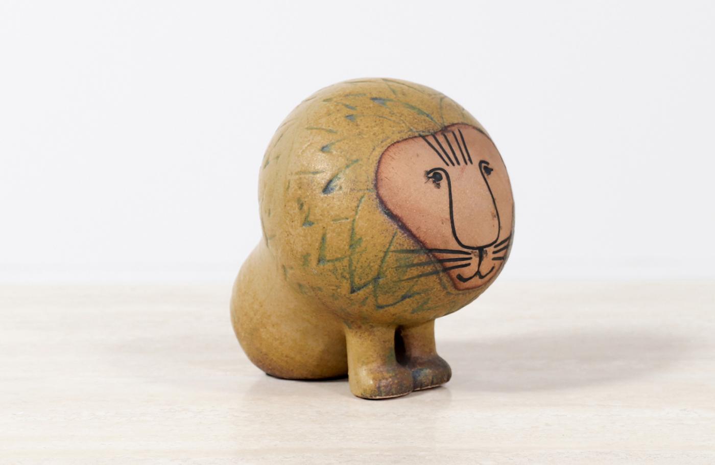 Lisa Larson - Vintage Lisa Larson "African Series" Ceramic Lion Sculpture for Gustavsberg