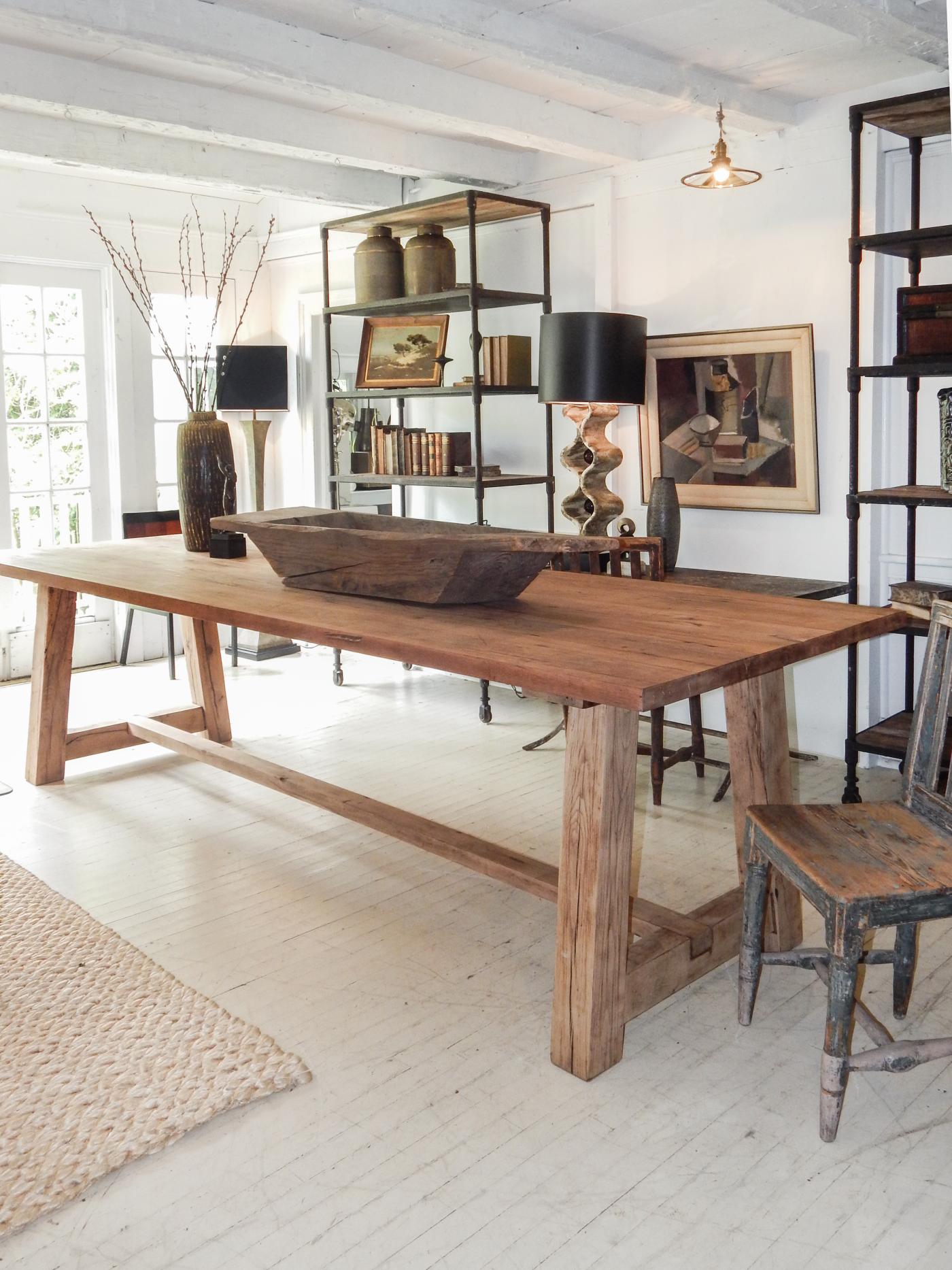 Long Rustic Dining Table