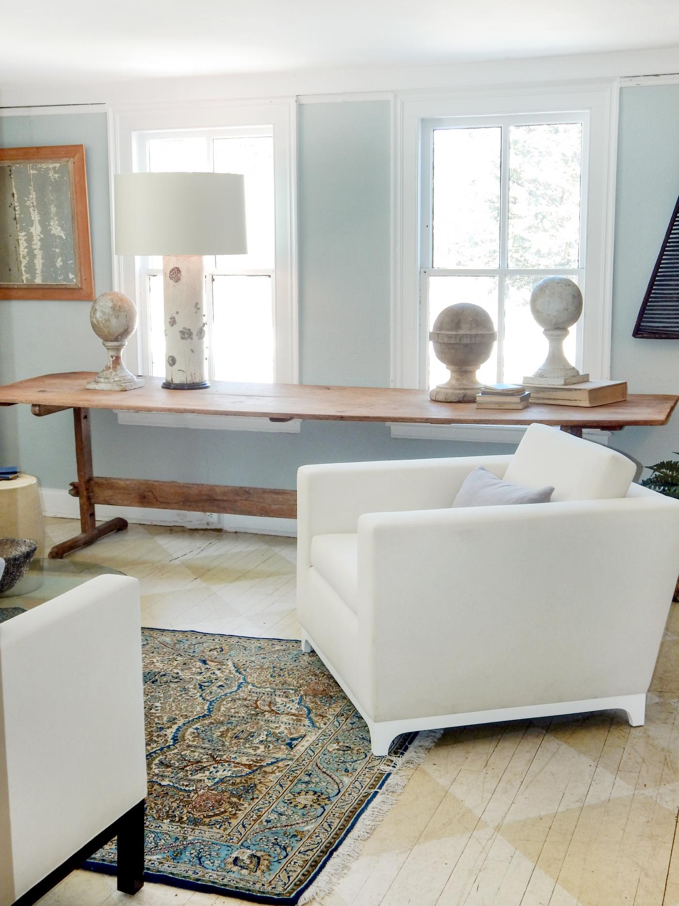 Long Rustic Trestle Table