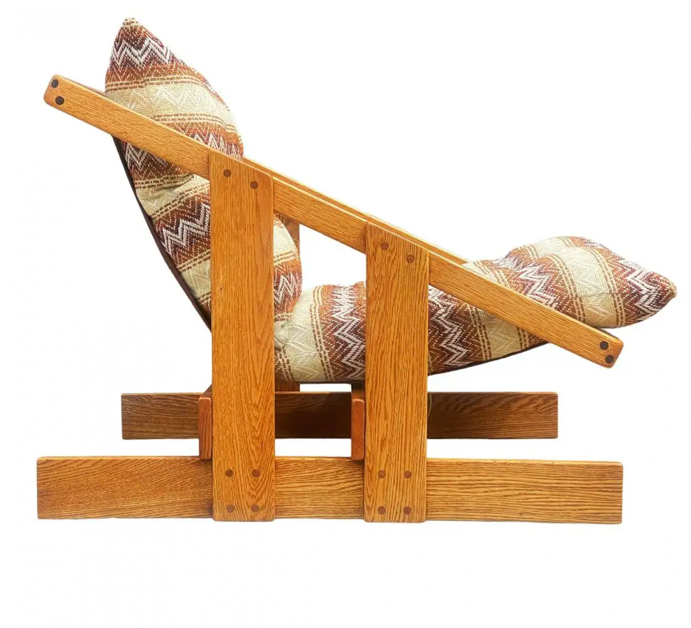 Lou Hodges - Mid-Century Modern Sling Lounge Chair by Lou Hodges in Oak