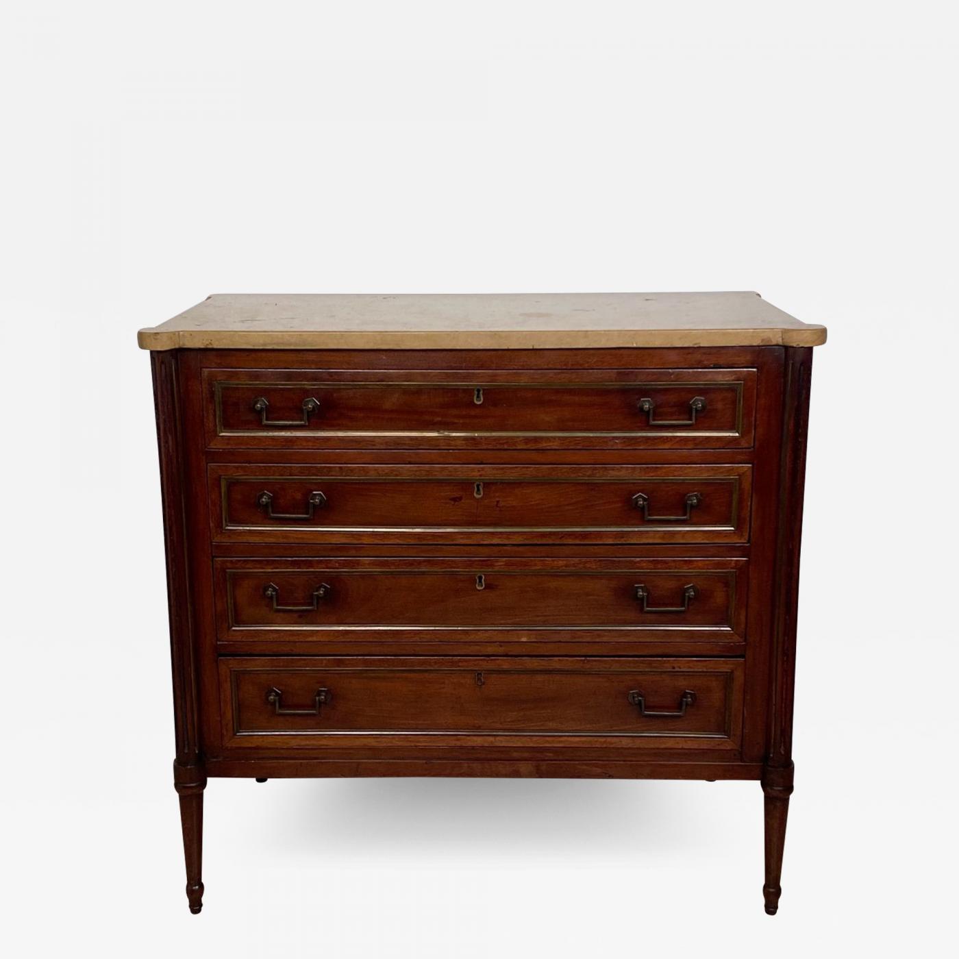 Louis Philippe Chest in Mahogany, France, 19th Century