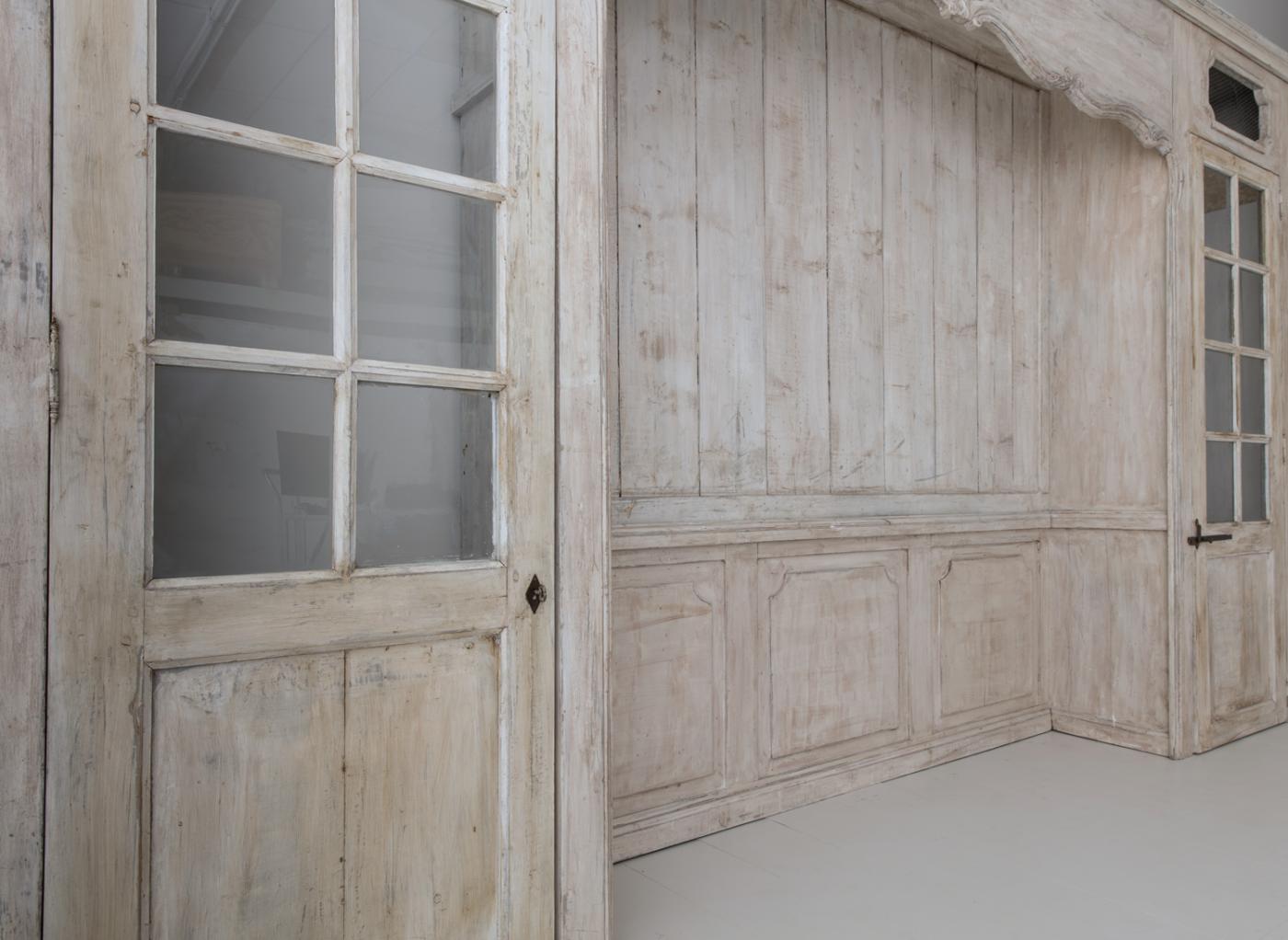 Louis XV Style Architectural Paneling With Recessed Niche And Side Closets