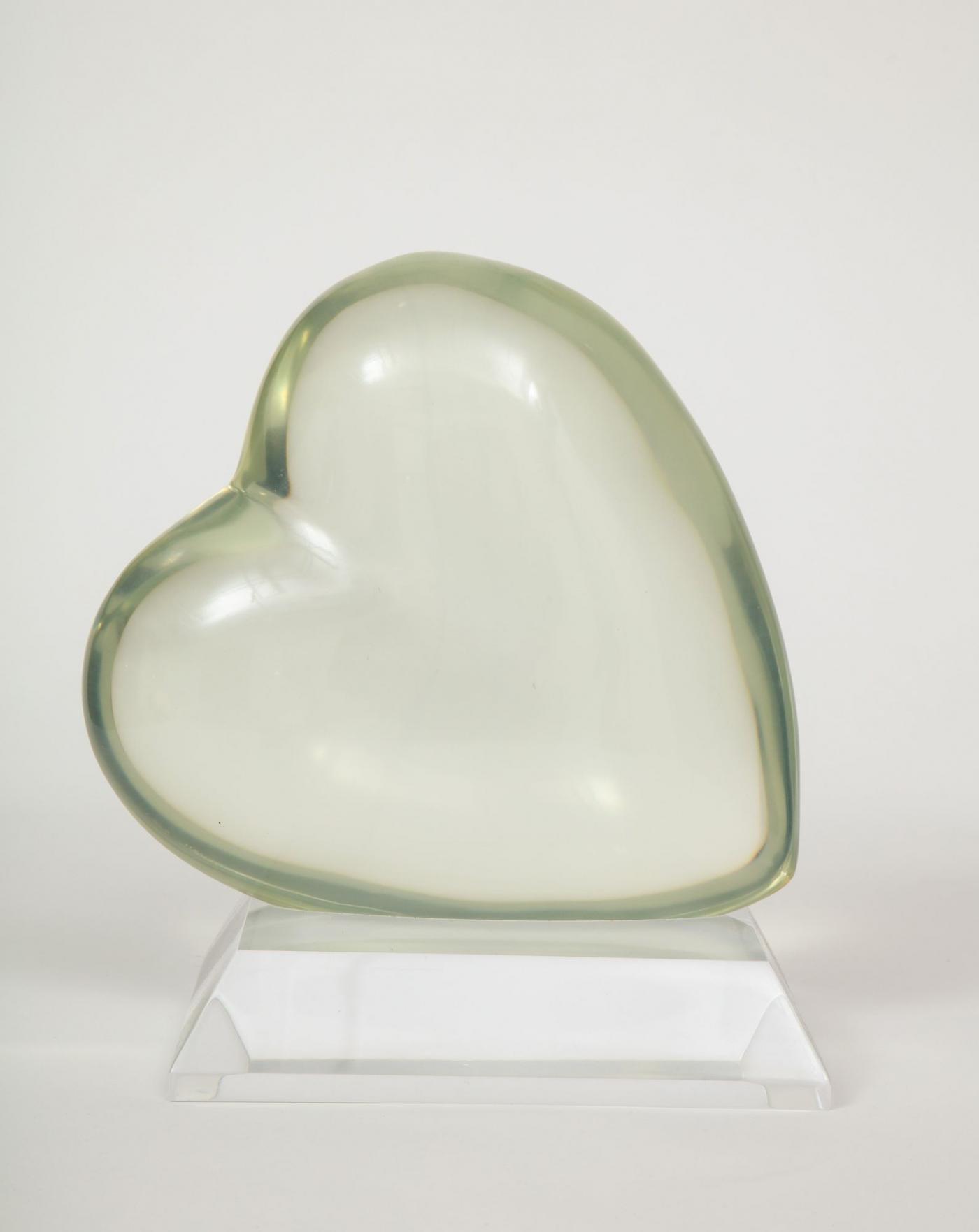 Shlomi Haziza - Lucite Heart Sculpture by Shlomi Haziza