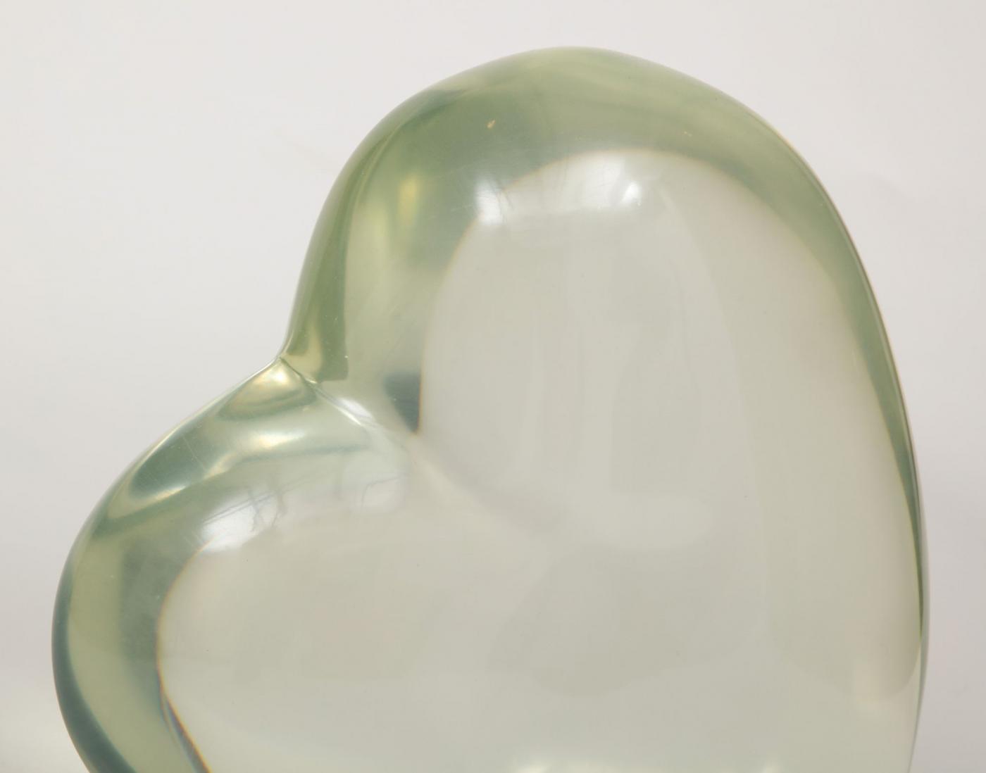 Shlomi Haziza - Lucite Heart Sculpture by Shlomi Haziza