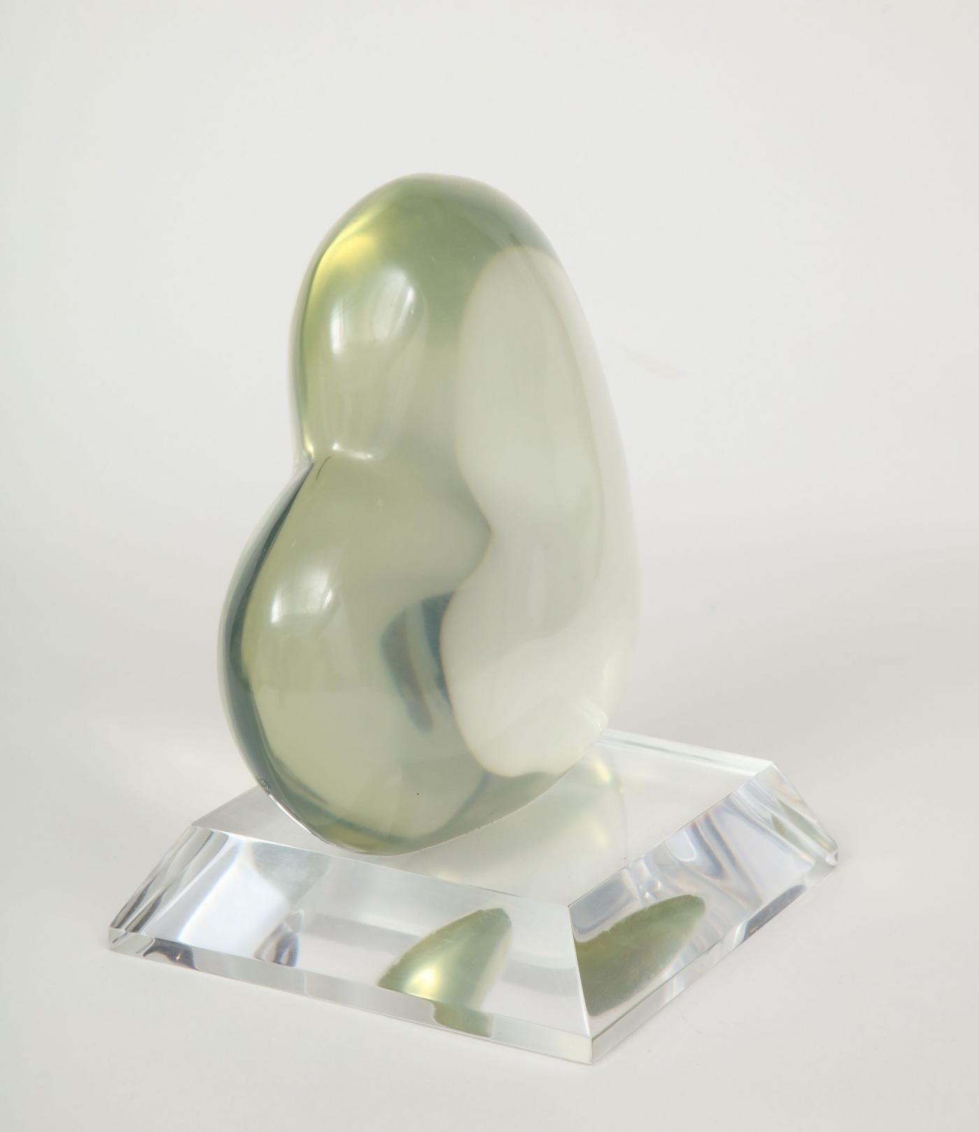 Shlomi Haziza - Lucite Heart Sculpture by Shlomi Haziza